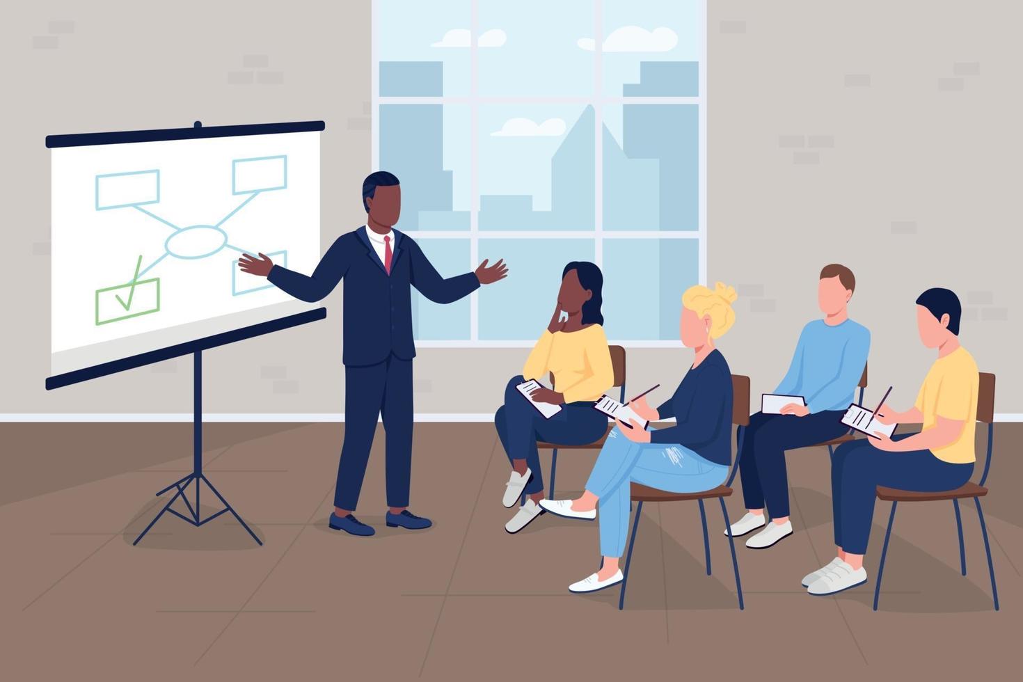 Marketing master class flat color vector illustration 2348142 Vector ... Marketing master class flat color vector illustration 2348142 Vector ...
