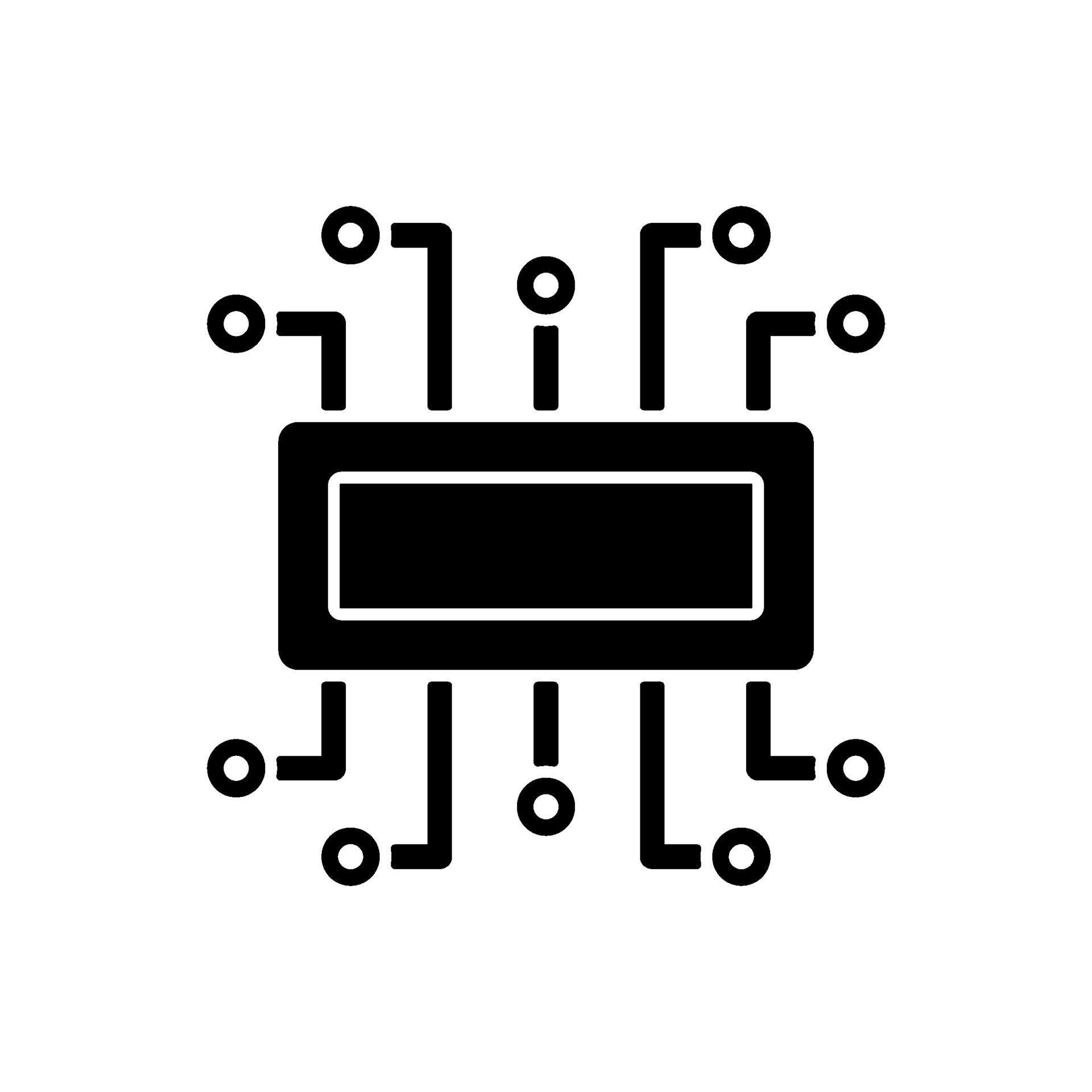Microcontroller Black Glyph Icon 2353409 Vector Art At Vecteezy