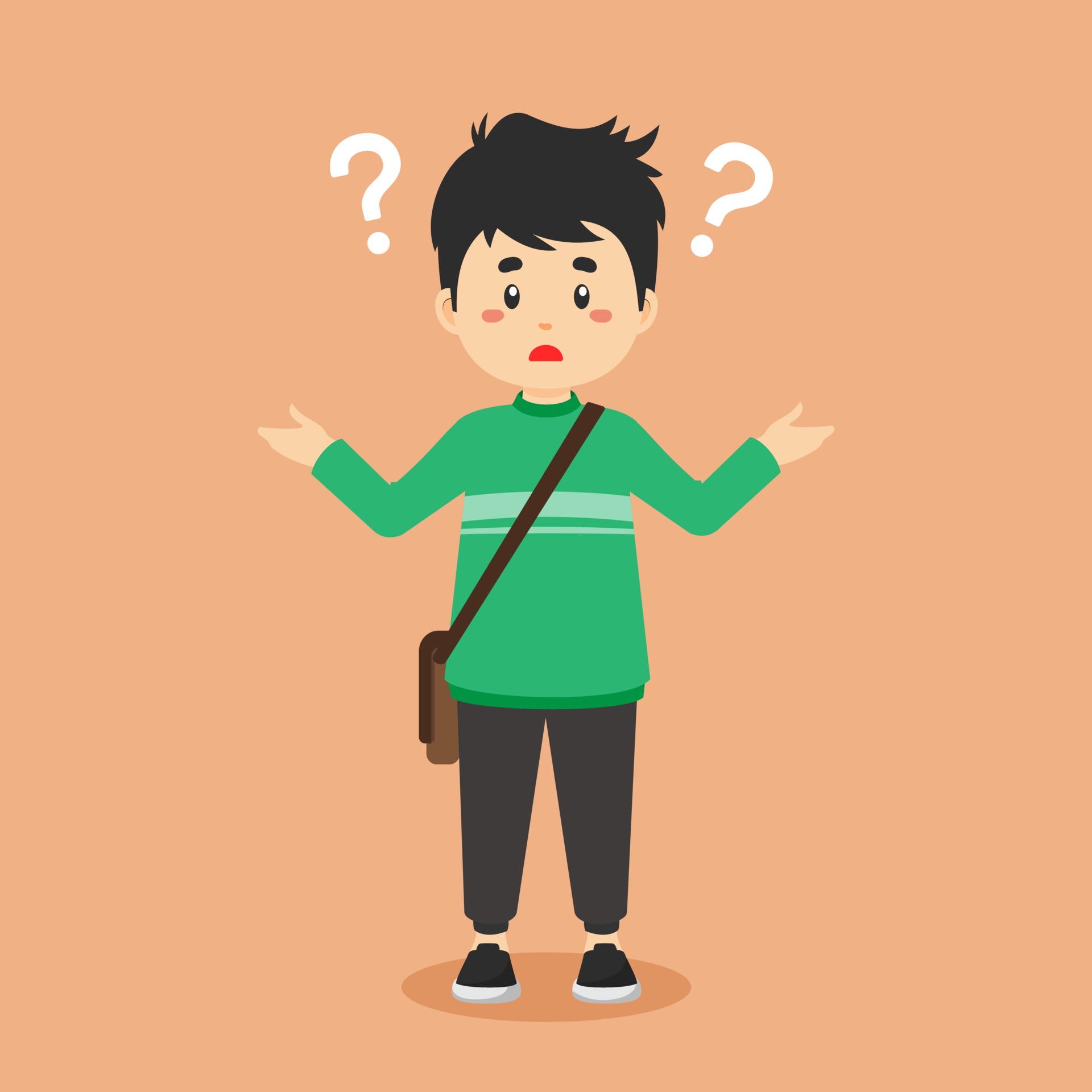 Confused Student Vector Art, Icons, and Graphics for Free Download