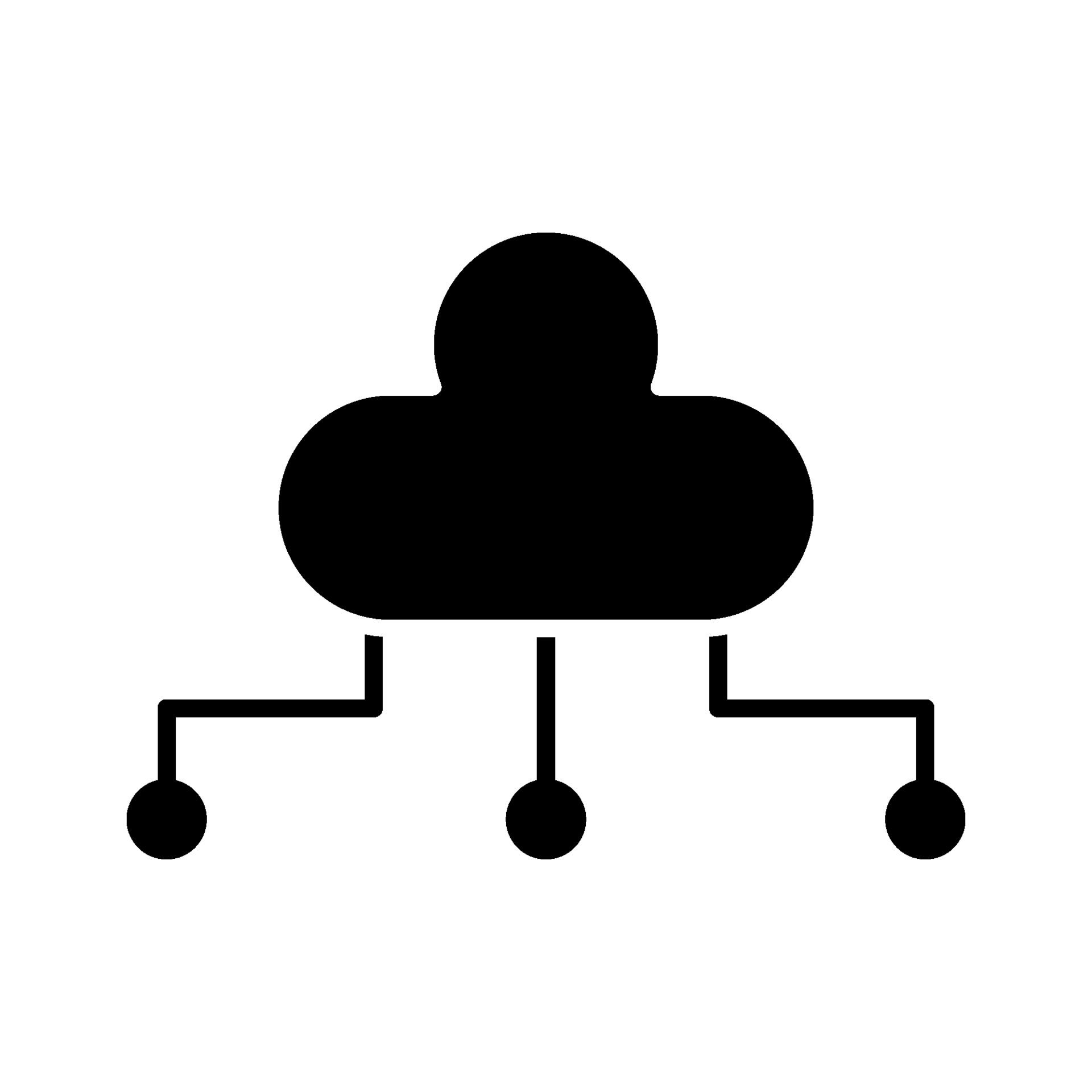 Cloud Data Distribution Icon 2363012 Vector Art At Vecteezy