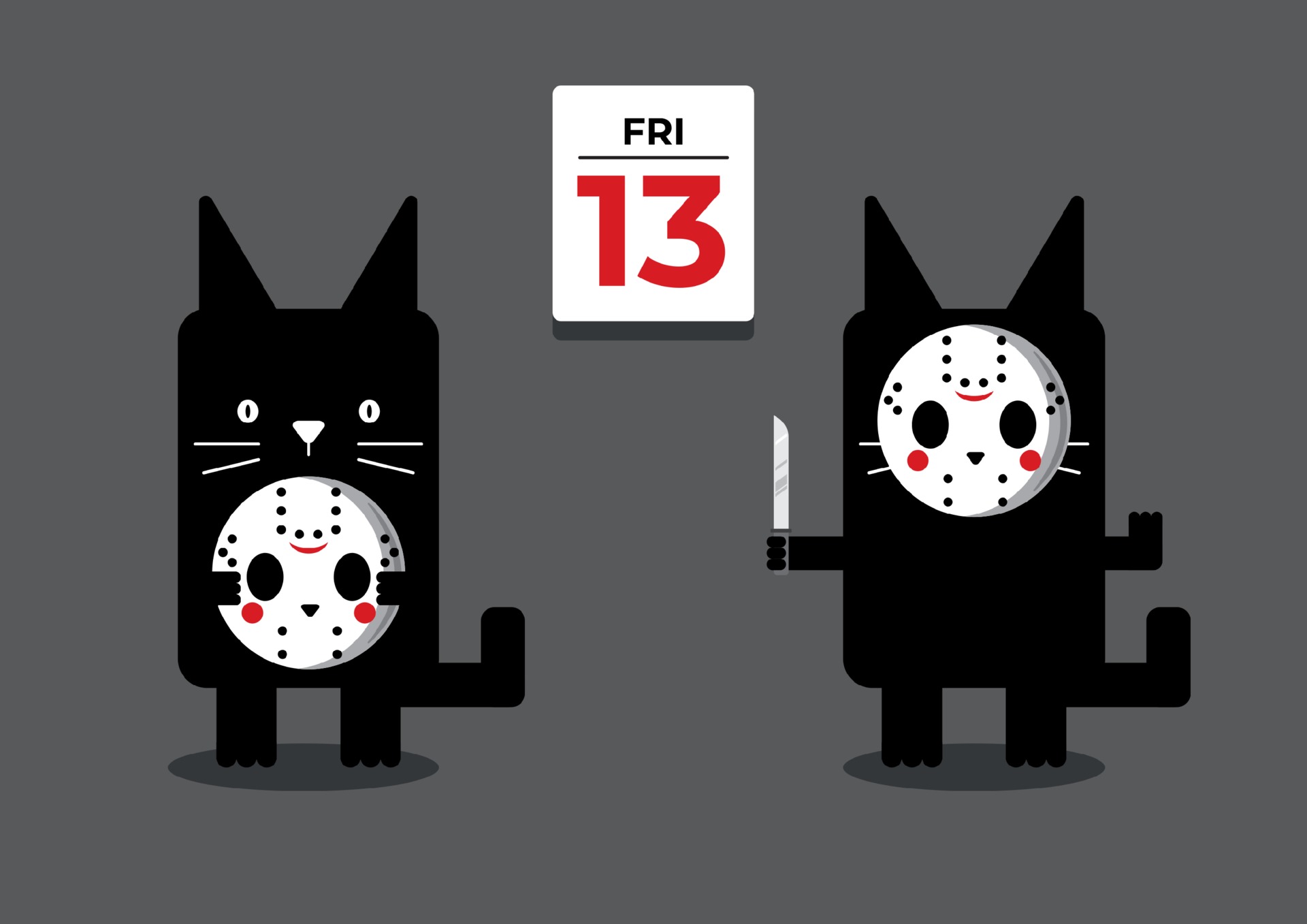 Friday The 13th Black Cat 2363225 Vector Art At Vecteezy