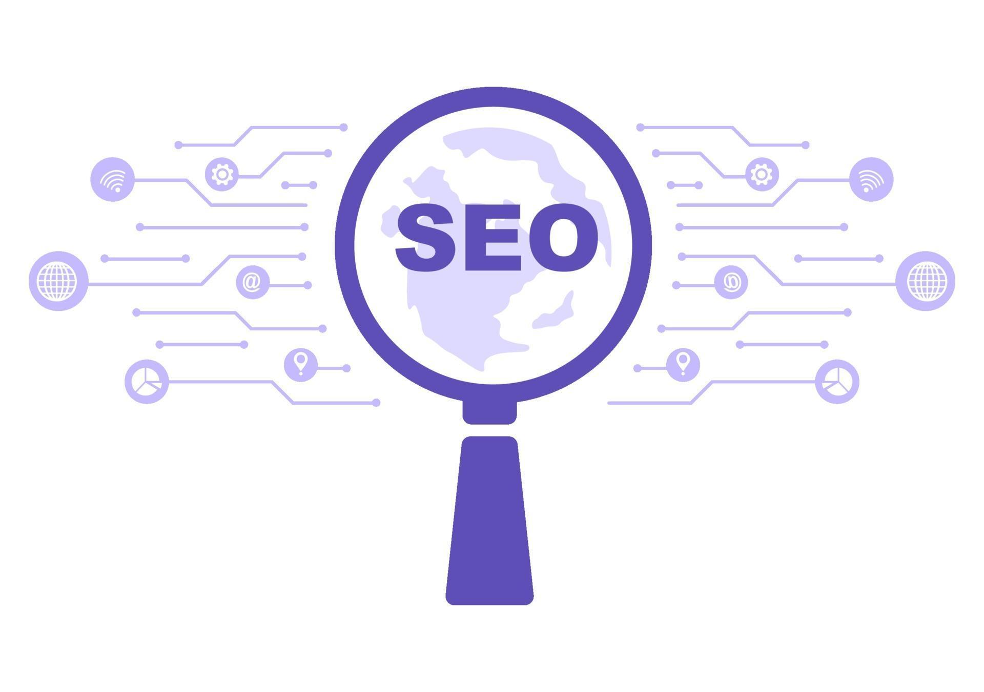Seo Optimization Vector Illustration To Search Engine App Development