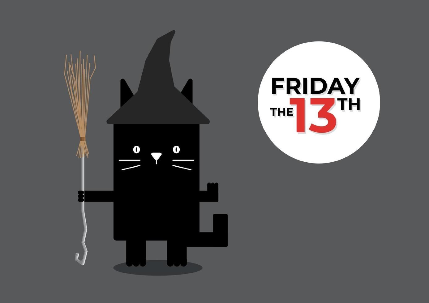 Friday The 13th Black Cat 2368063 Vector Art At Vecteezy