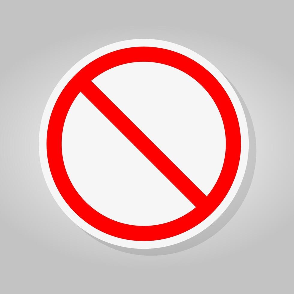 No Sign Empty Red Crossed Out Circle Not Allowed Sign 2369517 Vector No Sign Empty Red Crossed Out Circle Not Allowed Sign 2369517 Vector