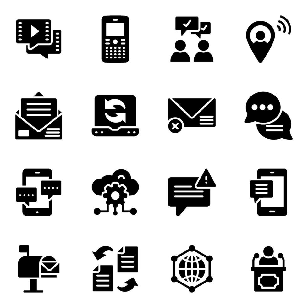 Communication Technology Elements 2369601 Vector Art at Vecteezy