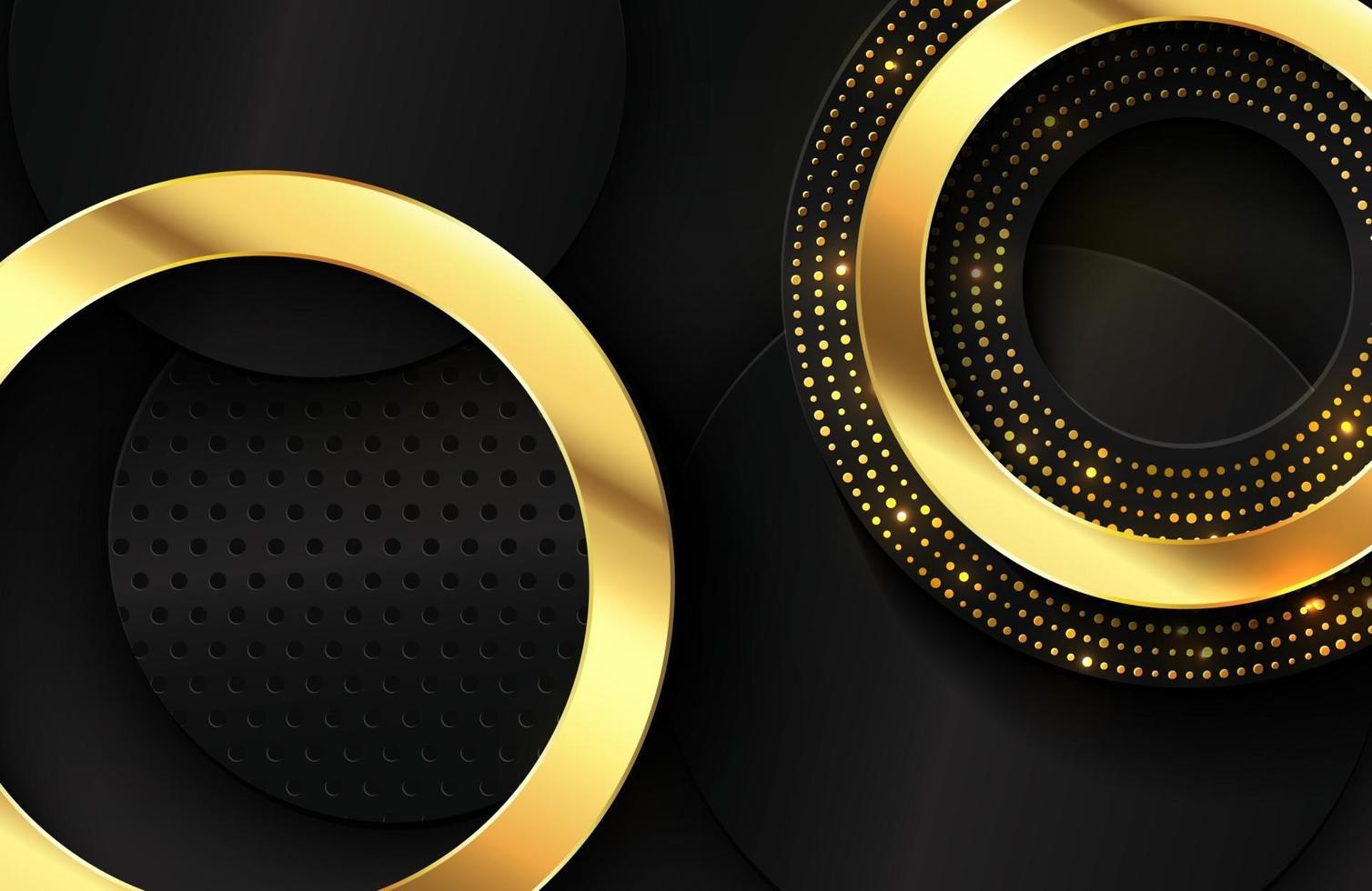 Luxury elegant background with shiny gold circle element and dots ... Luxury elegant background with shiny gold circle element and dots ...