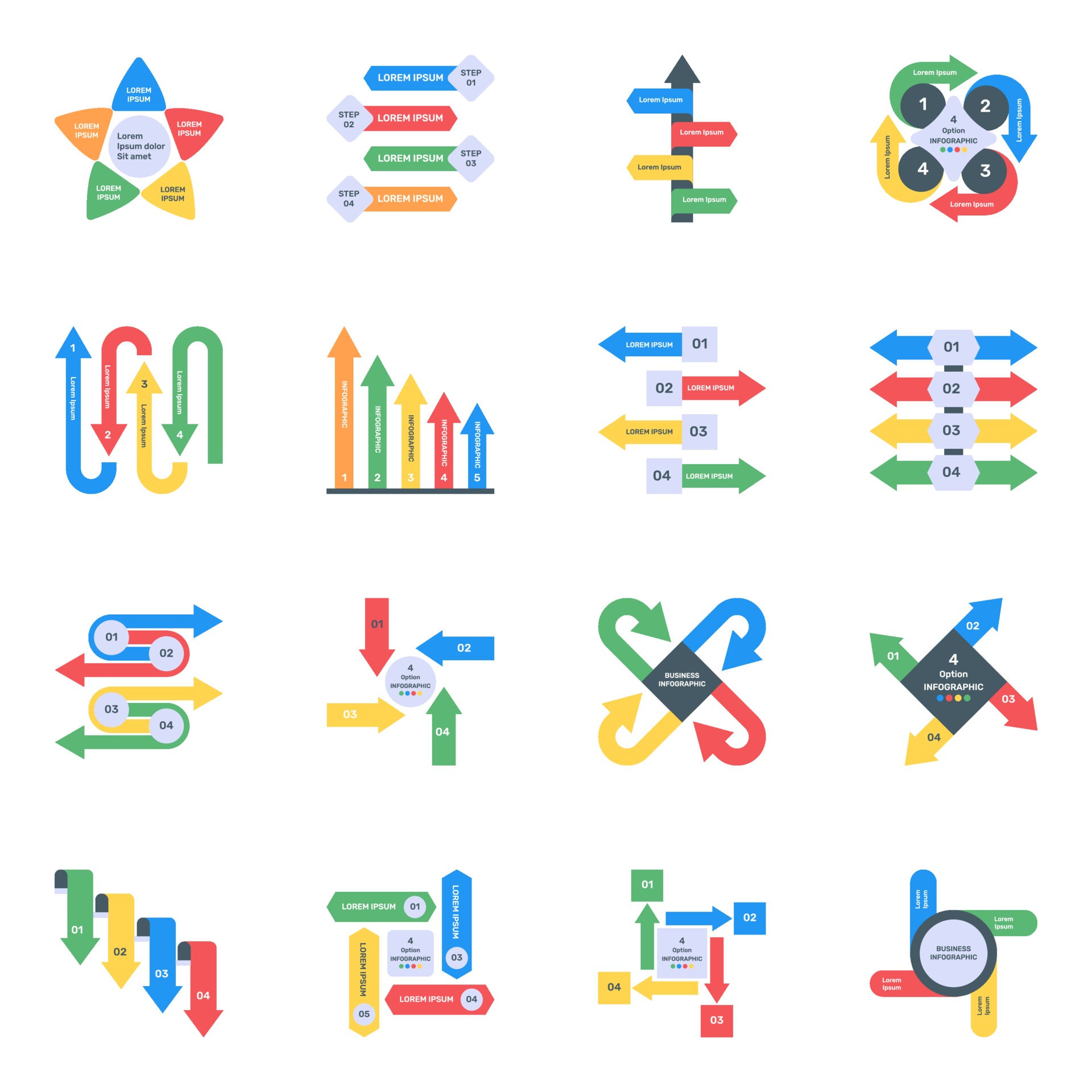 Variety Of Visual Diagrams 2378179 Vector Art At Vecteezy