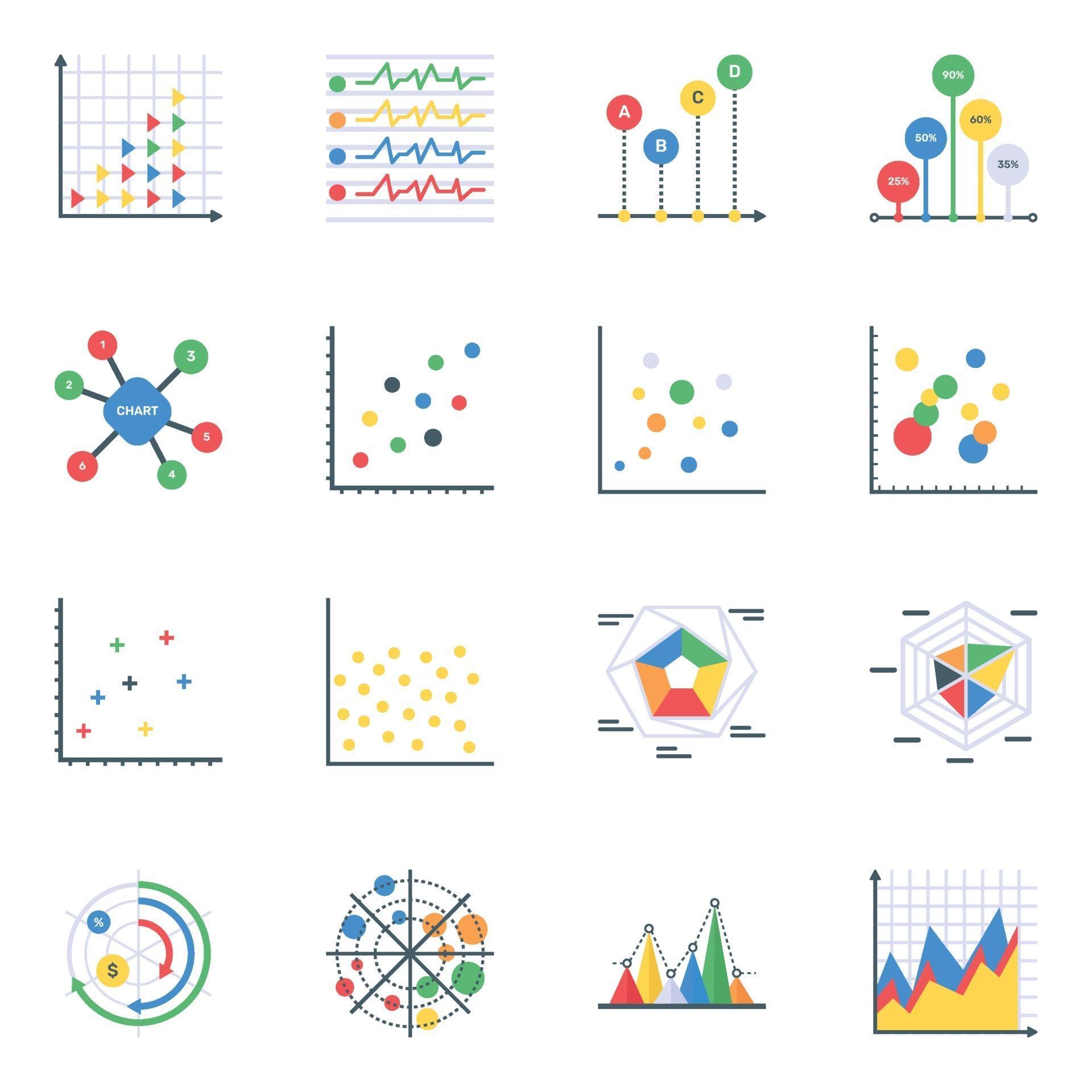 Charts and Graphs in Editable 2378199 Vector Art at Vecteezy