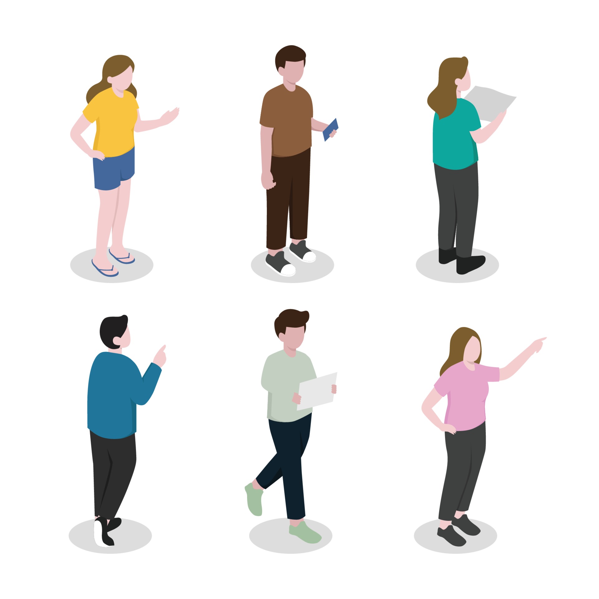 Isometric People Collection 2380184 Vector Art at Vecteezy