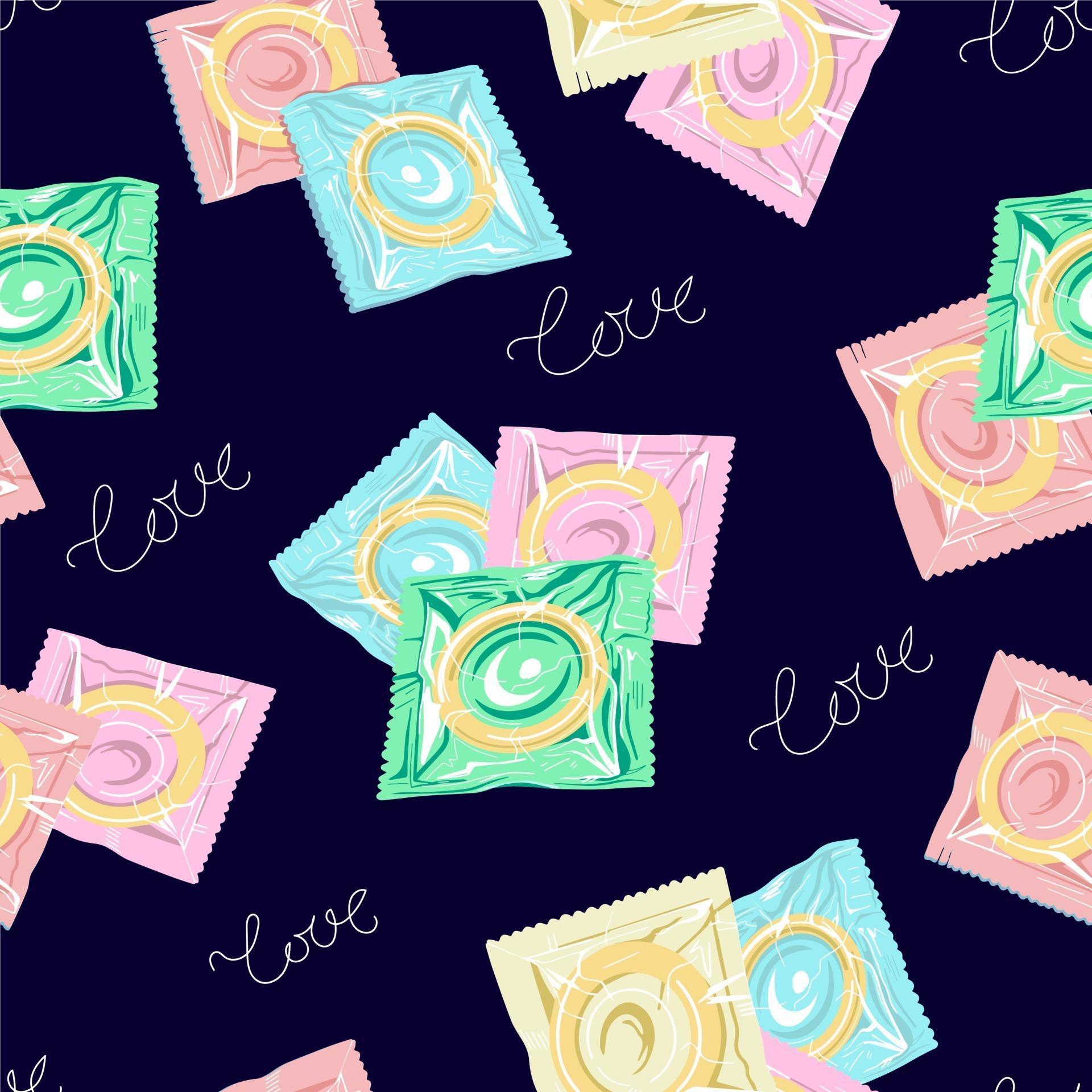 Condom In Packages Vector Illustration 2384422 Vector Art At Vecteezy