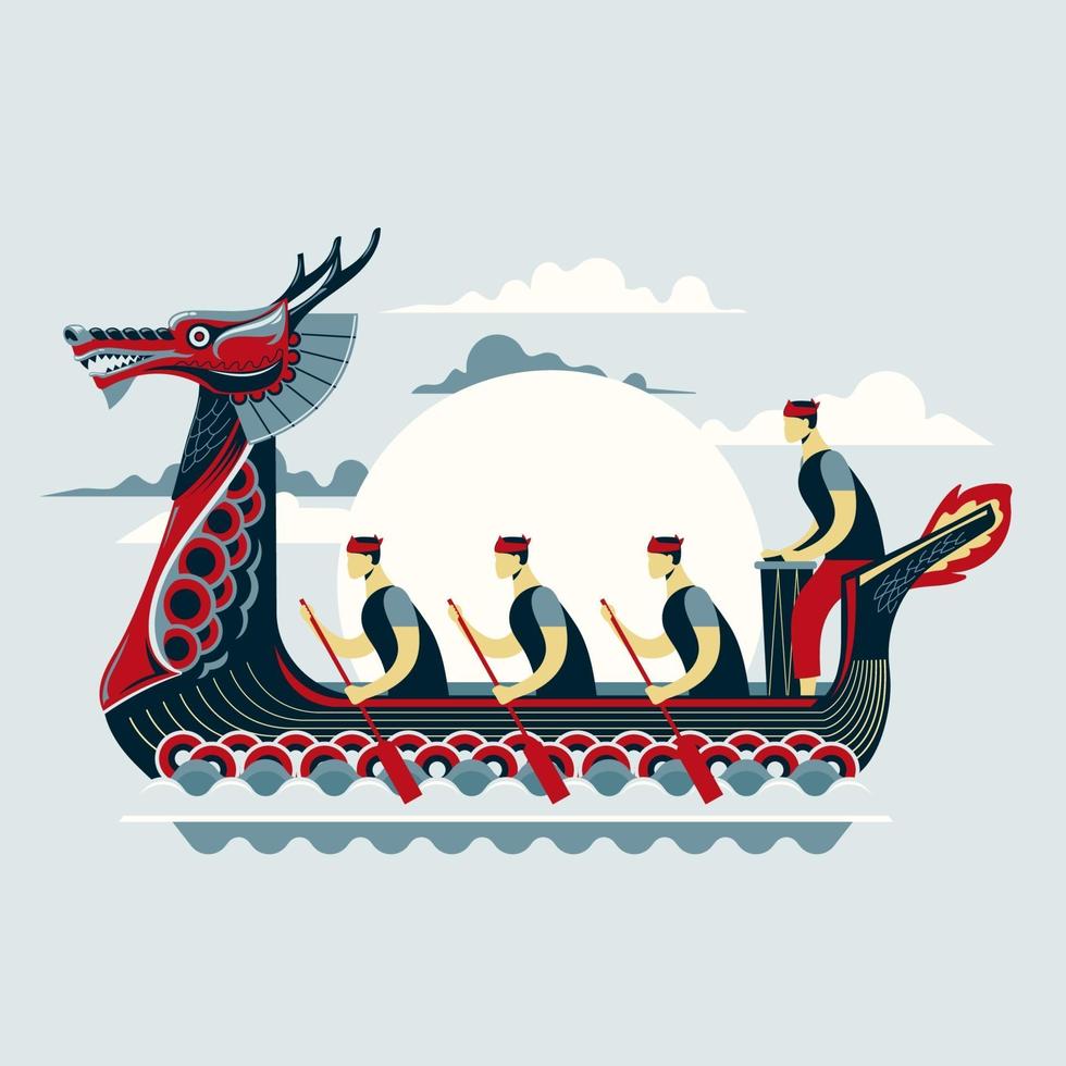 Chinese Dragon Boat Festival vector illustration 2384766 Vector Art at ...