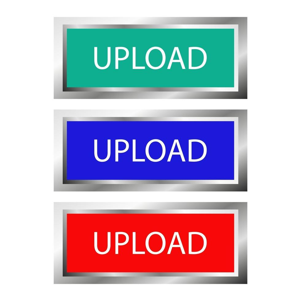 Upload Buttons On White Background 2388066 Vector Art at Vecteezy
