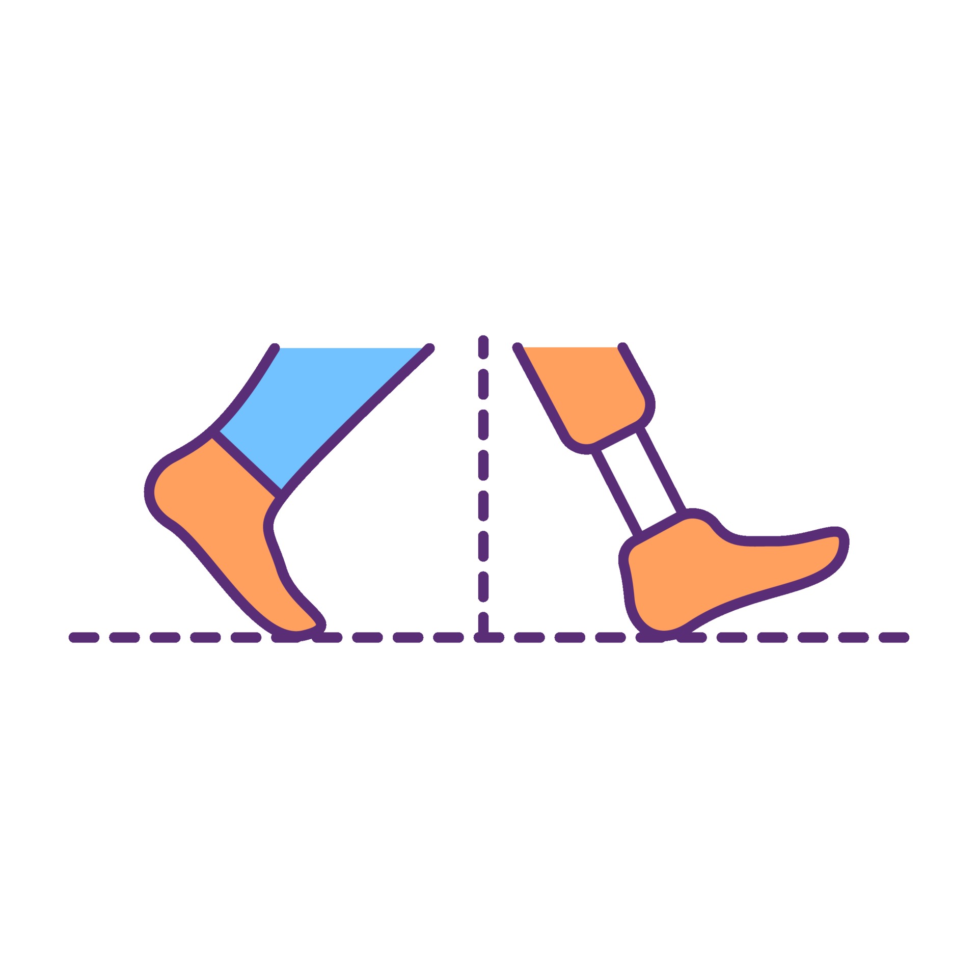 Walking stability with prosthesis RGB color icon 2388647 Vector Art at ... Walking stability with prosthesis RGB color icon 2388647 Vector Art at ...