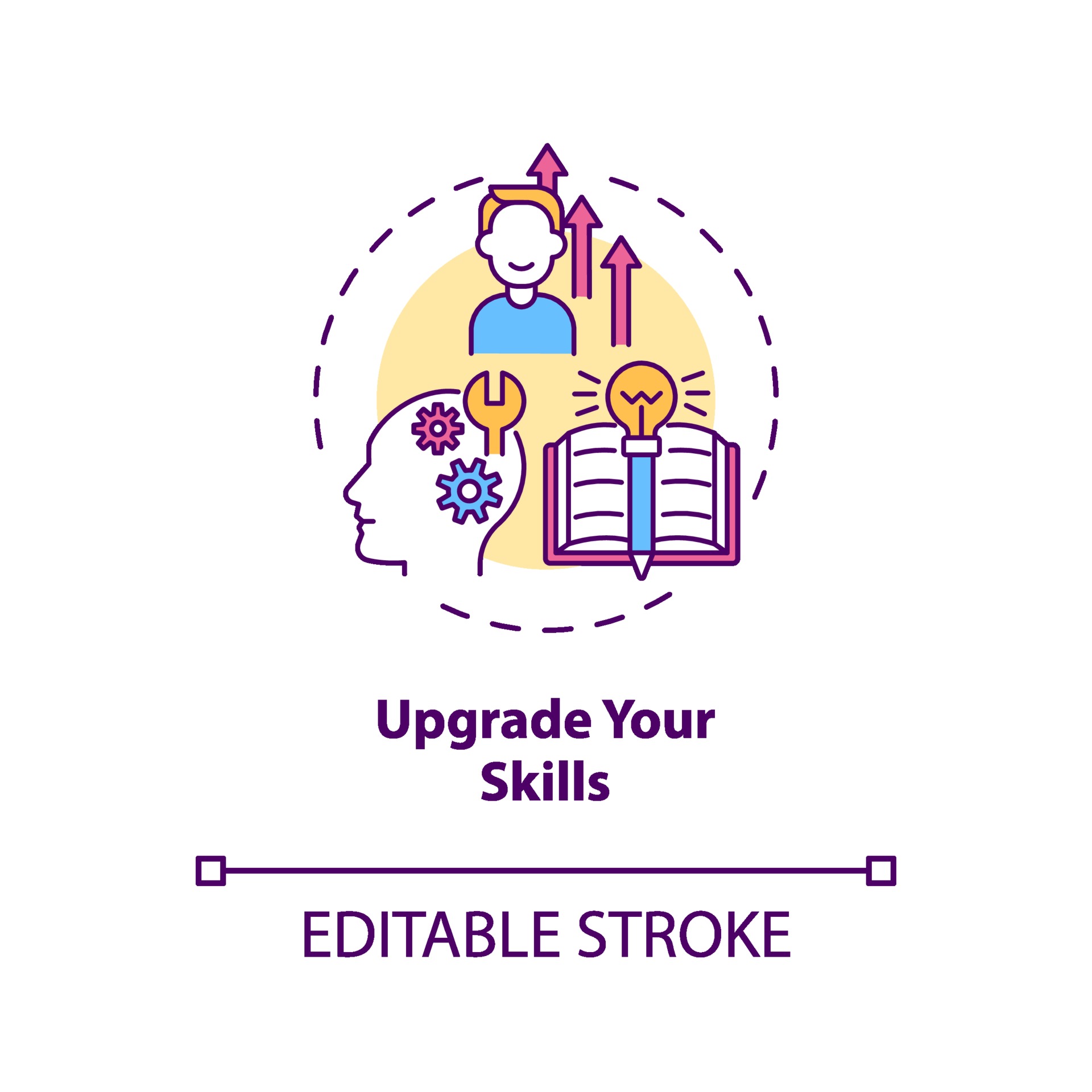 Upgrade your skills concept icon 2389698 Vector Art at Vecteezy Upgrade your skills concept icon 2389698 Vector Art at Vecteezy