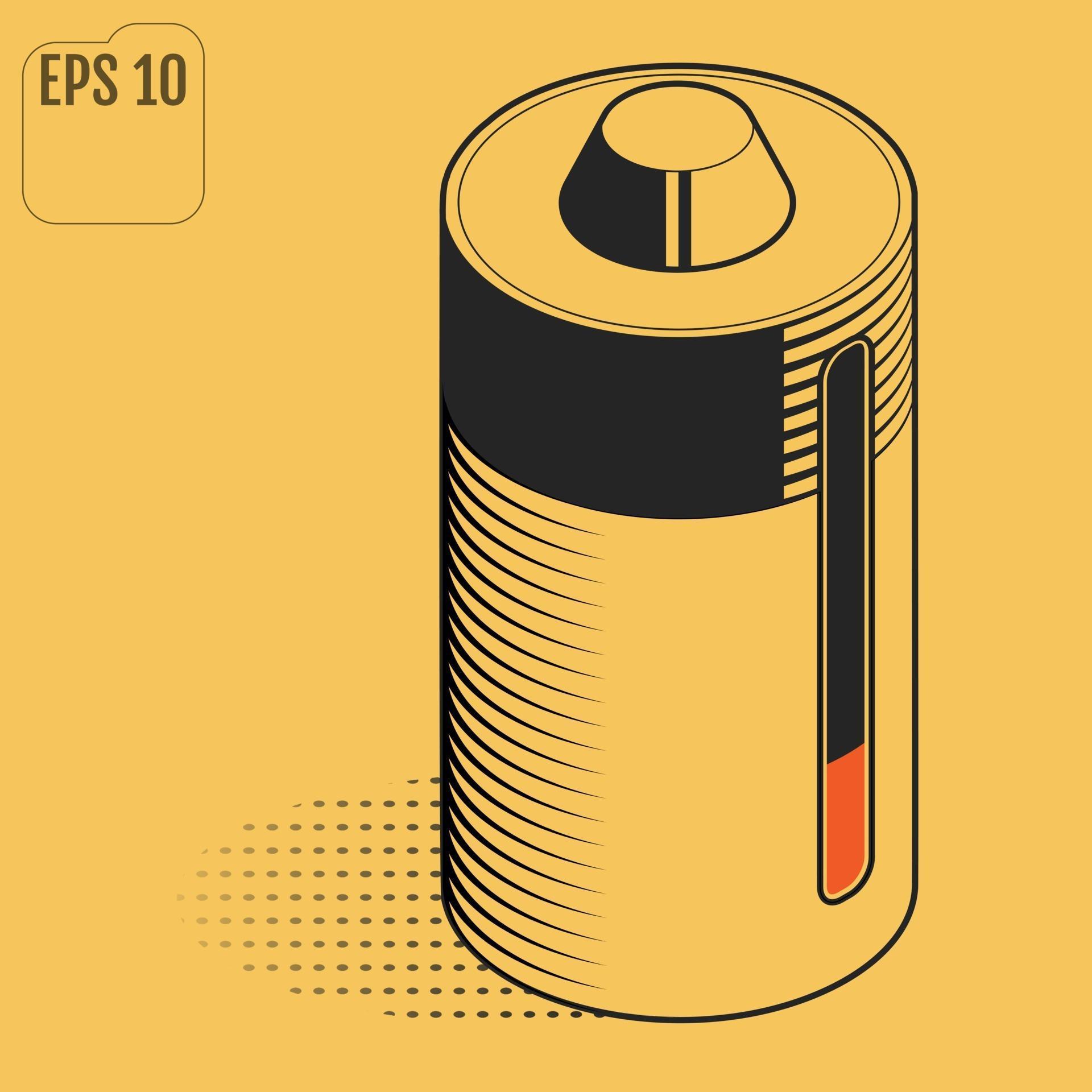 Environmental Battery Isometric Rechargeable Battery Vector 2394239 Vector Art At Vecteezy
