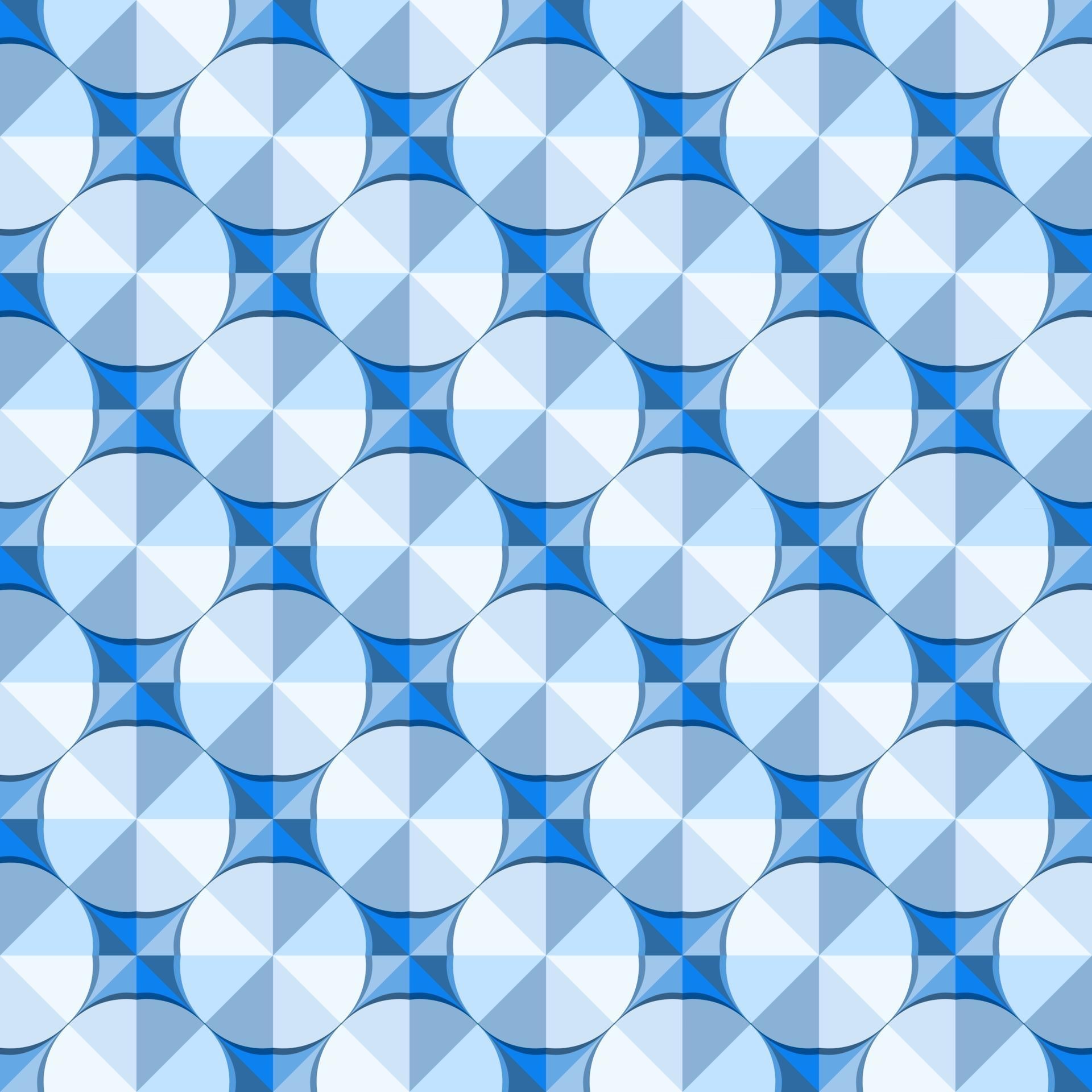 This is a polygonal blue geometric pattern with circles 2394290 Vector ...