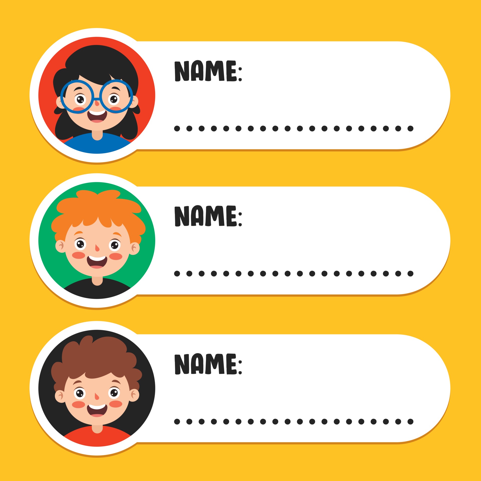 Name Tags For School Children 2394348 Vector Art At Vecteezy name-tags-for-school-children-2394348-vector-art-at-vecteezy