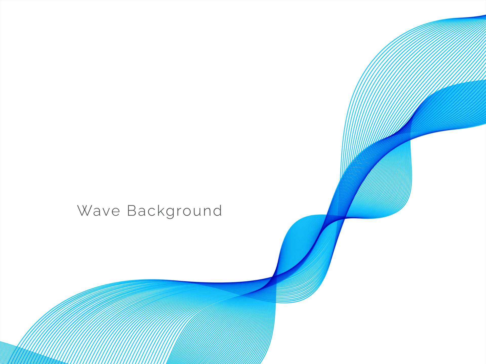 Modern decorative blue wave stylish dynamic background 2397208 Vector ...