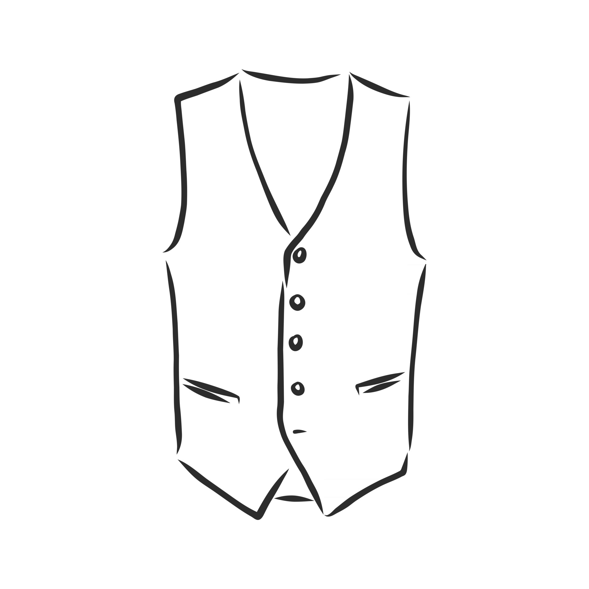 Waistcoat vector sketch icon isolated on background Hand drawn ... Waistcoat vector sketch icon isolated on background Hand drawn ...