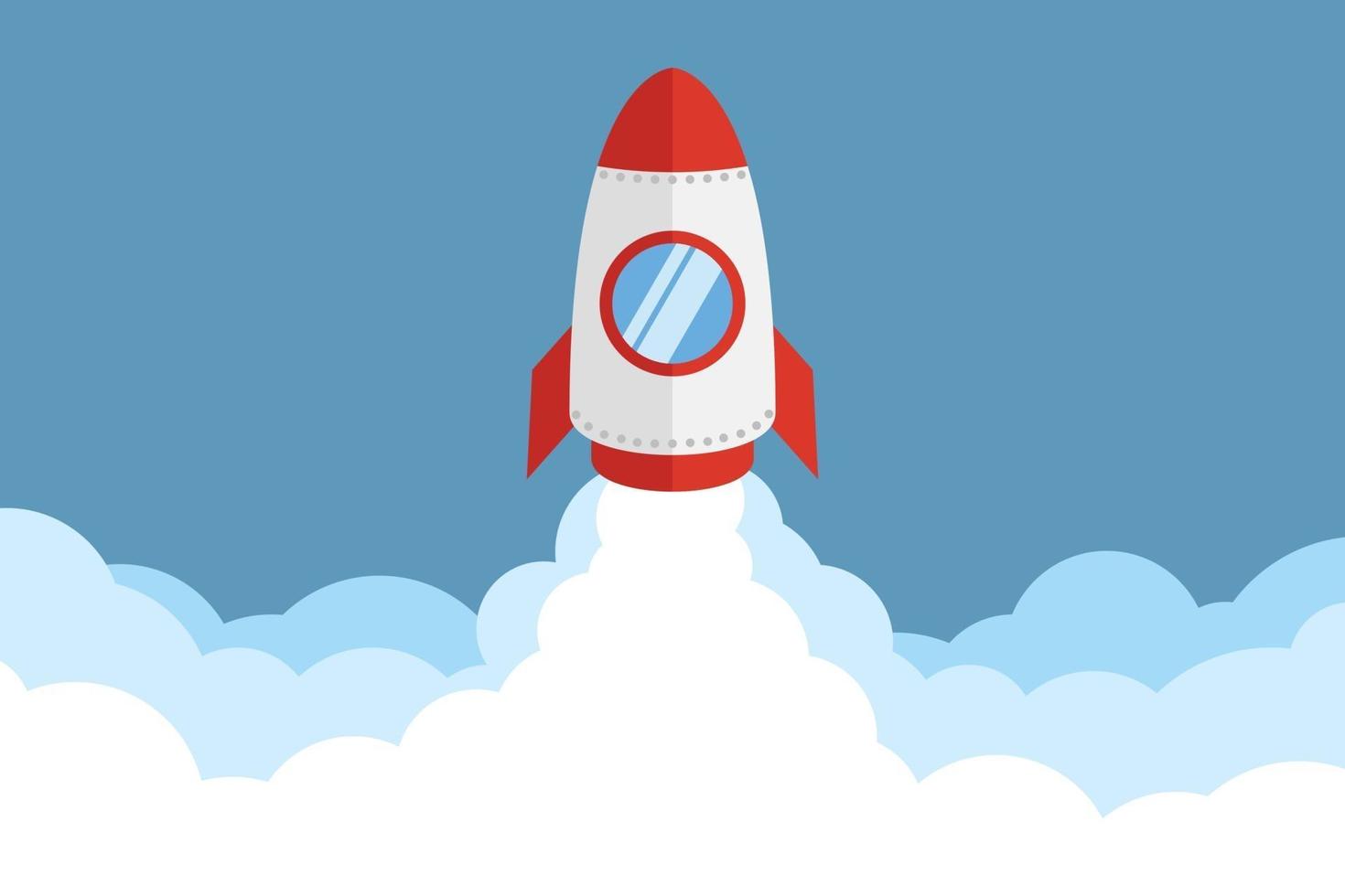 Rocket launch in flat design 2399697 Vector Art at Vecteezy Rocket launch in flat design 2399697 Vector Art at Vecteezy