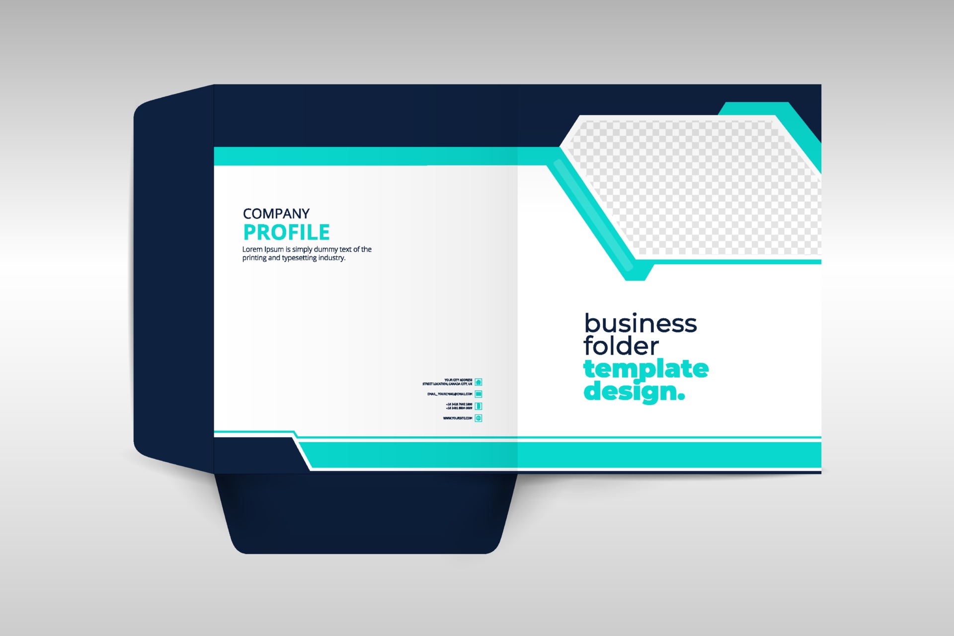 Elegant corporate folder template 2402029 Vector Art at Vecteezy