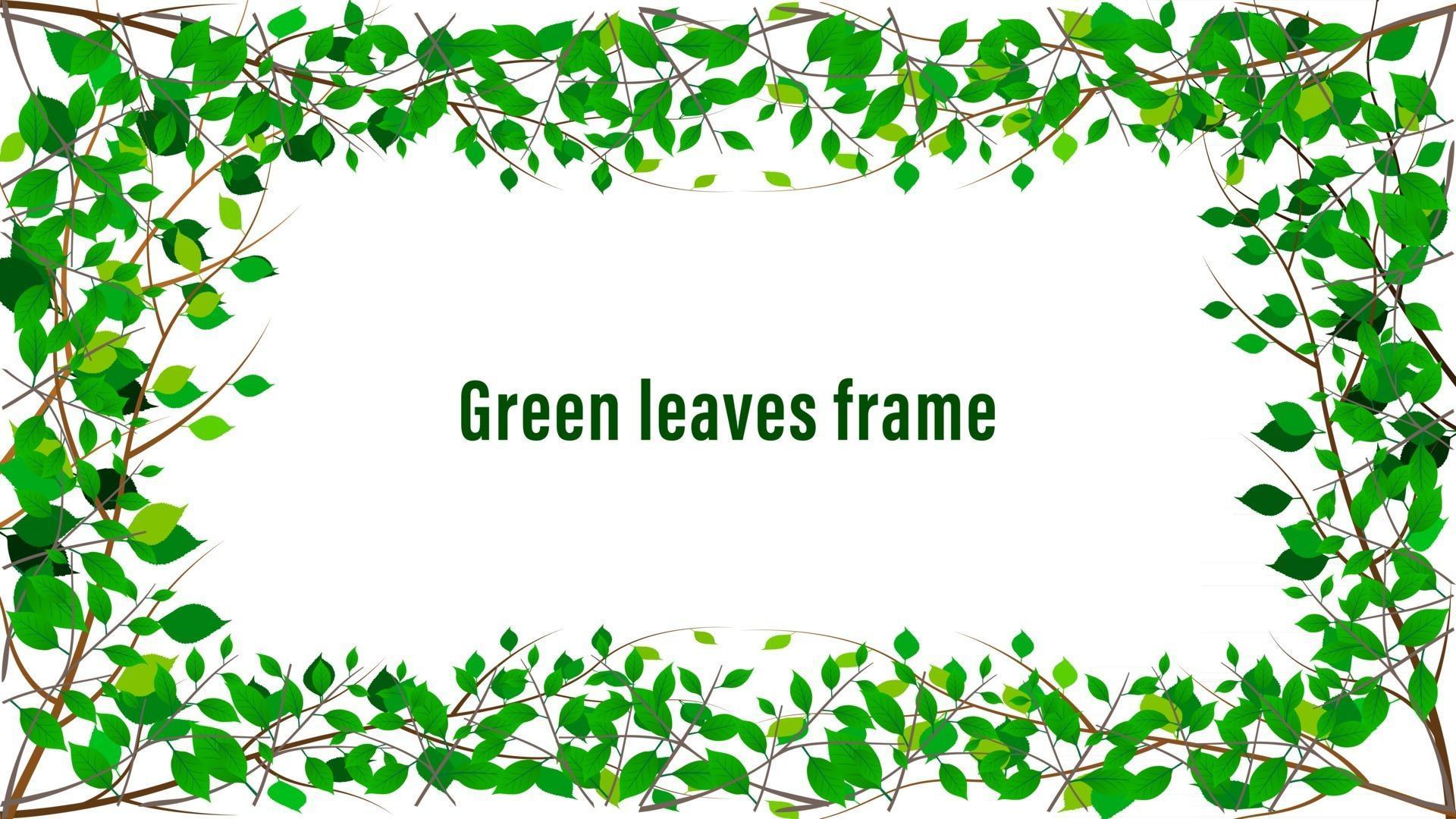 Tree branches with green leaves border frame 2402075 Vector Art at Vecteezy Tree branches with green leaves border frame 2402075 Vector Art at Vecteezy