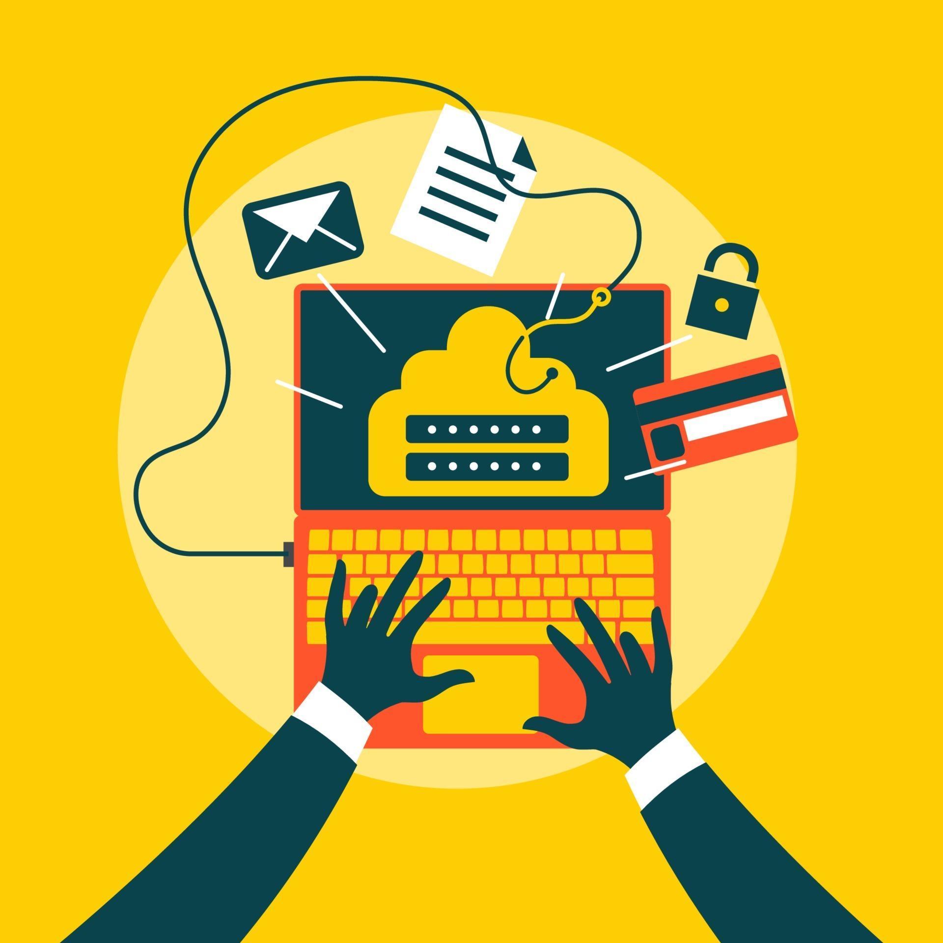 Hacker Phishing Scam Attack Web Security Vector Concept Of Phishing And Fraud 2403930 Vector Art