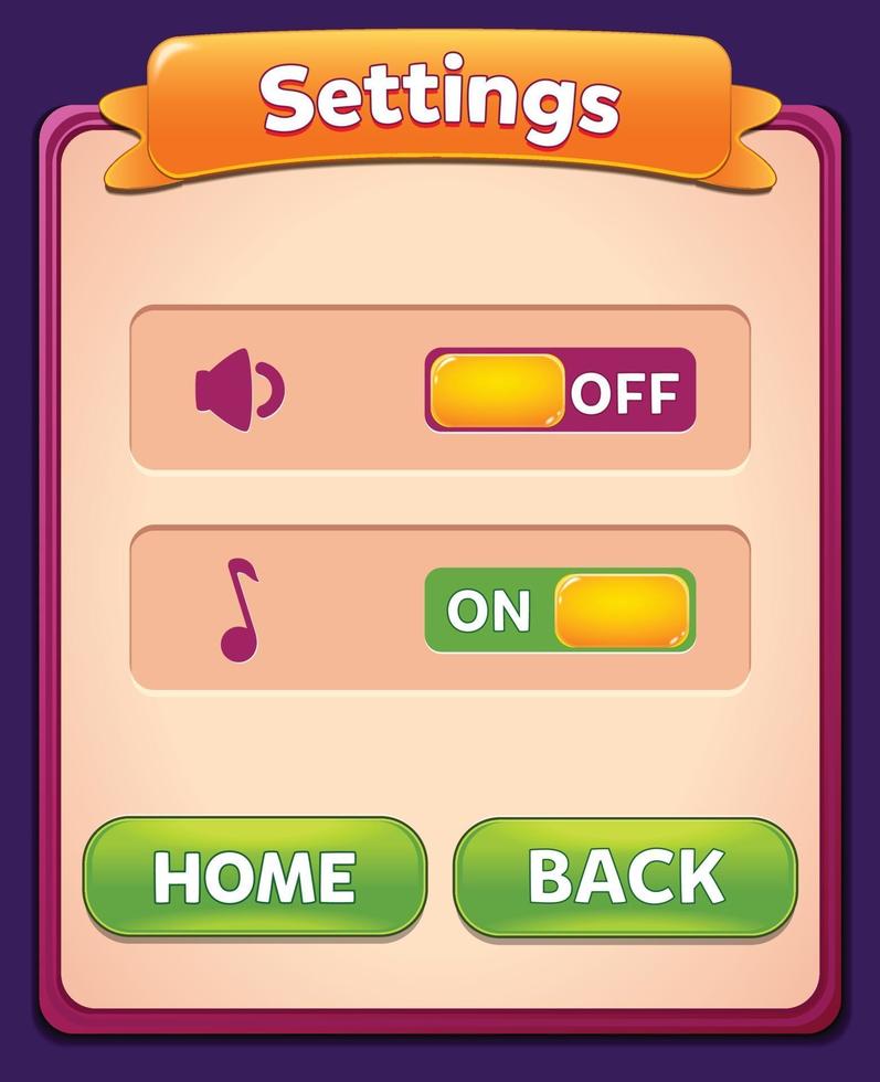 Level Selection Game Menu Scene With Buttons Loading Bar And Stars Pro Vector 2405134 Vector Art