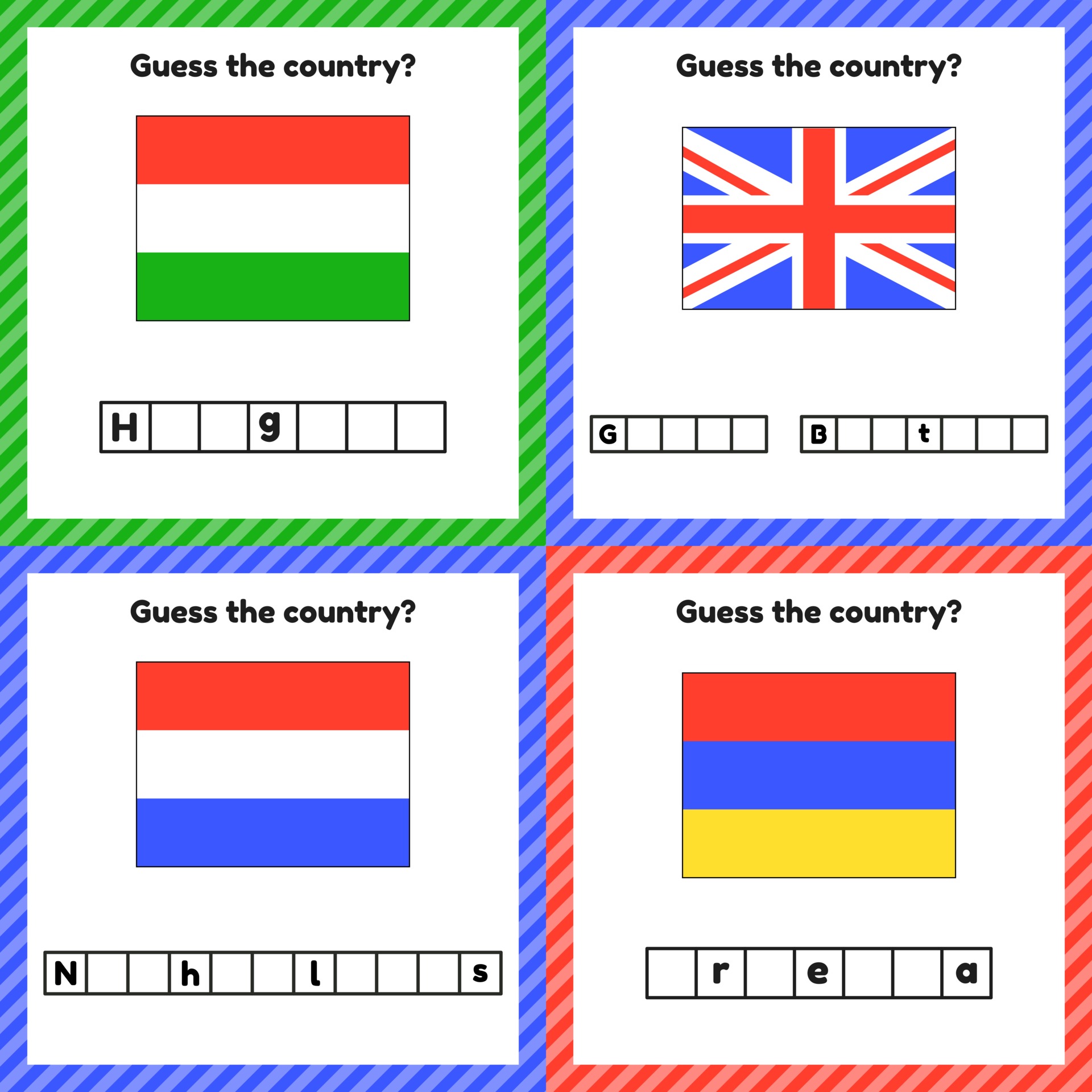 Worksheet on geography for preschool and school kids 2406170 Vector Art ...
