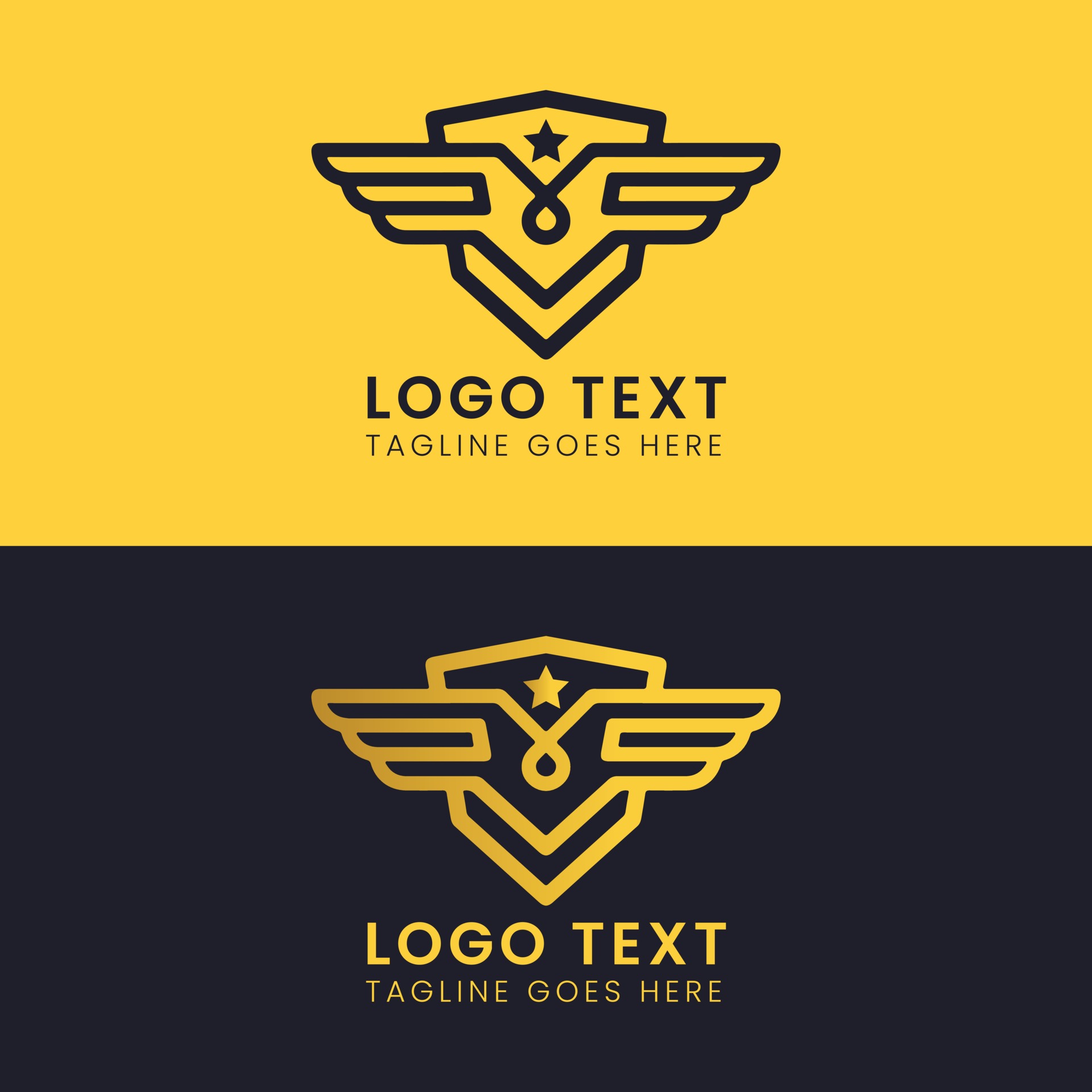 logo vector template and symbol Free Vector 2406793 Vector Art at Vecteezy