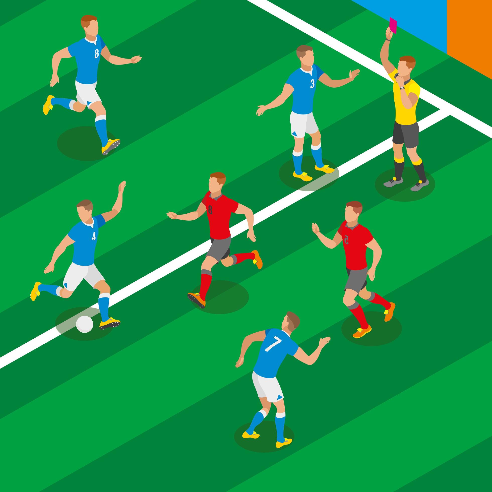 Football Isometric Composition Vector Illustration 2415577 Vector Art ... Football Isometric Composition Vector Illustration 2415577 Vector Art ...