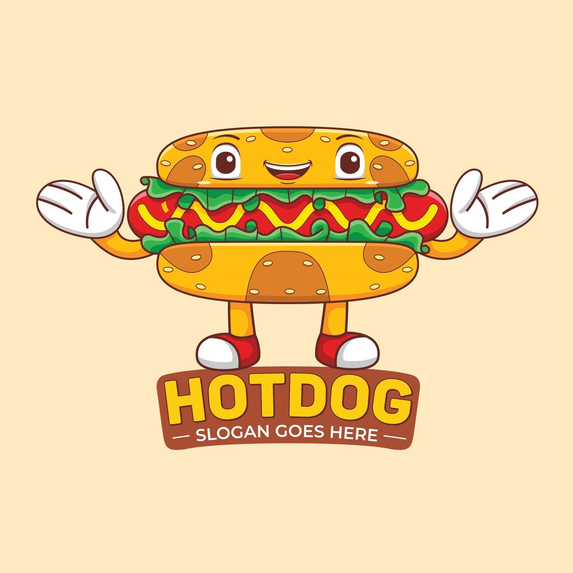 Hot Dog Mascot Logo Vector In Flat Design Style 2420307 Vector Art At hot-dog-mascot-logo-vector-in-flat-design-style-2420307-vector-art-at