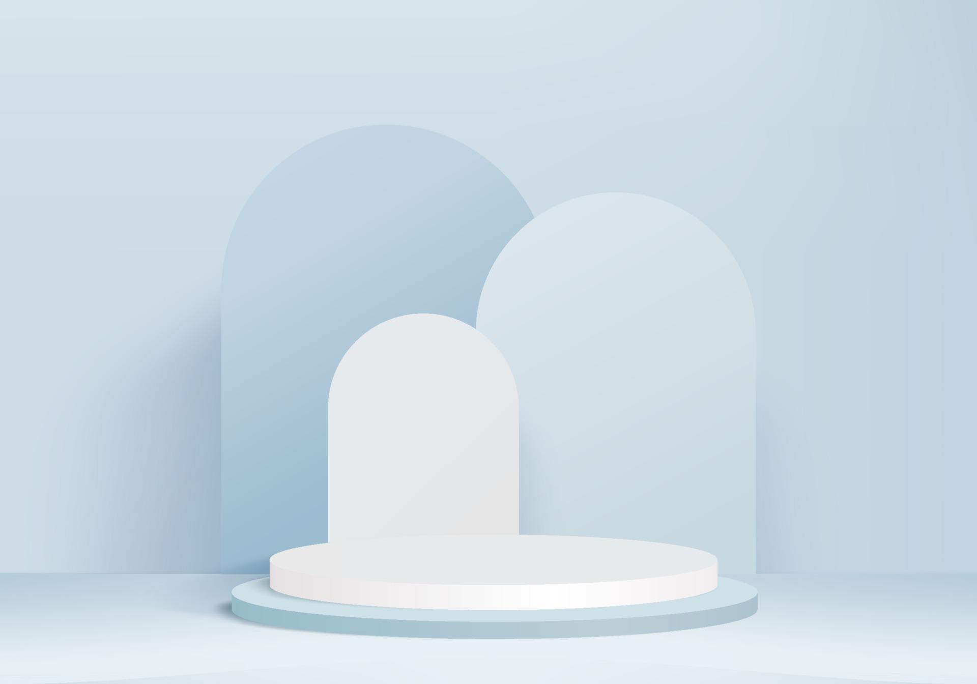 3d Background Product Display Podium Scene With Geometric Platform