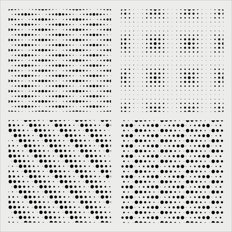 Seamless monochrome polka dot pattern set 2422036 Vector Art at Vecteezy Seamless monochrome polka dot pattern set 2422036 Vector Art at Vecteezy