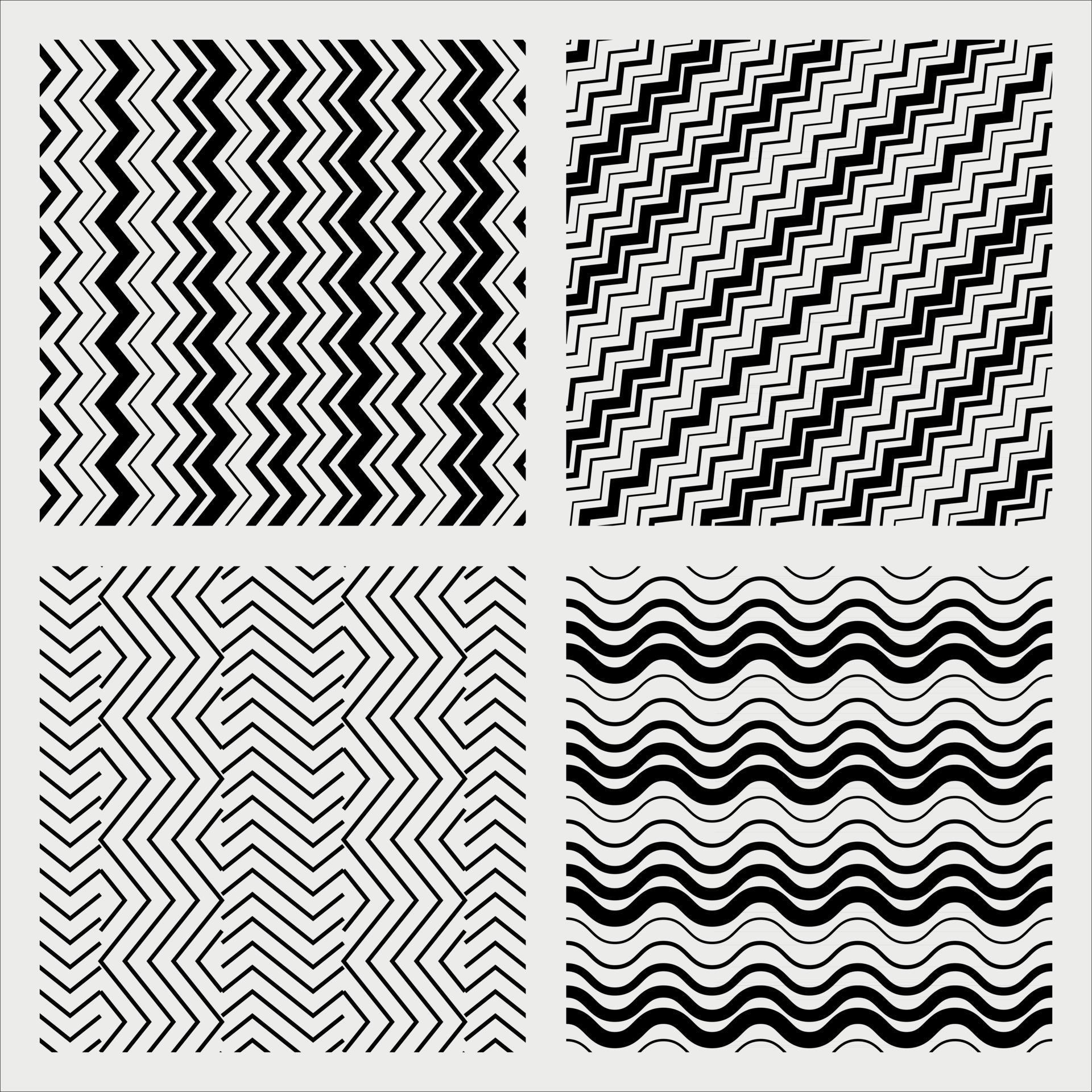 zigzag pattern set 2422052 Vector Art at Vecteezy