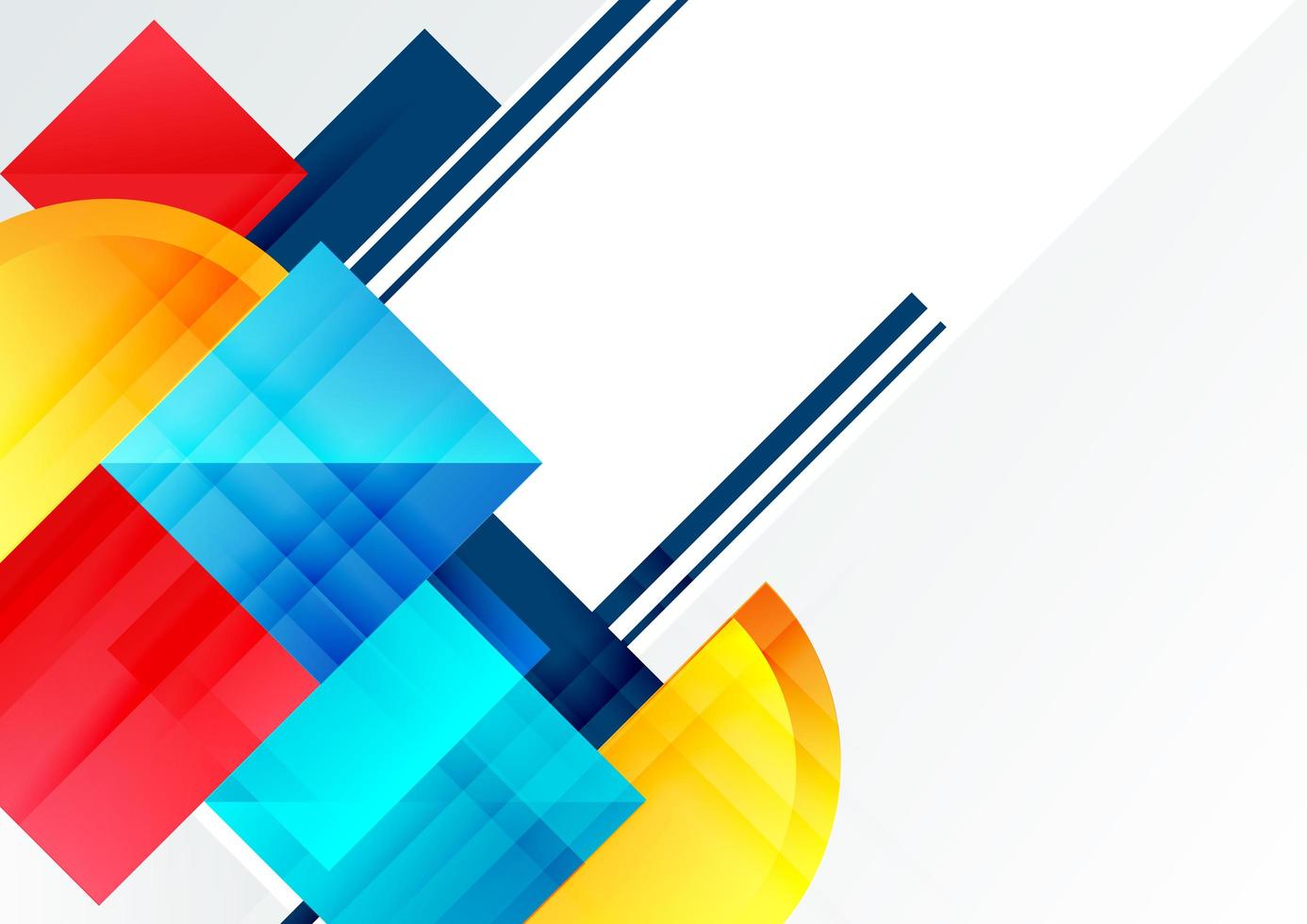 Template design abstract modern colorful geometric on white background ...