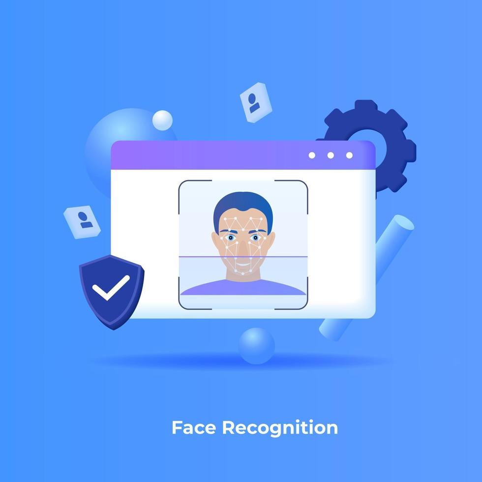 Face recognition illustration concept 2425505 Vector Art at Vecteezy Face recognition illustration concept 2425505 Vector Art at Vecteezy