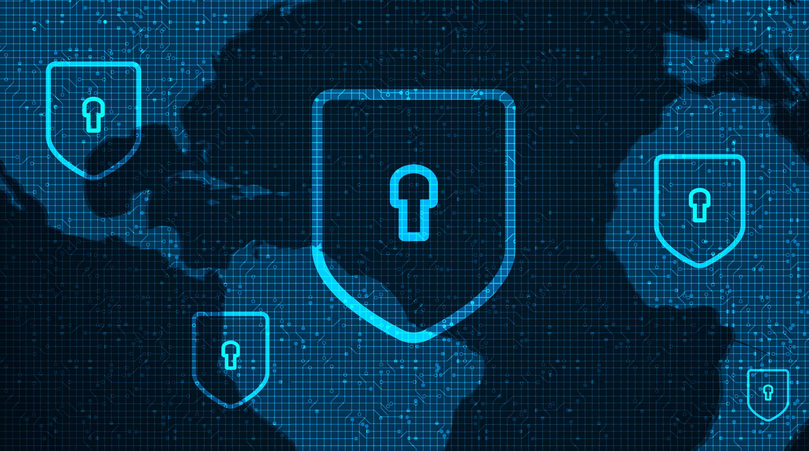 Digital Technology Shields Security 2425579 Vector Art at Vecteezy