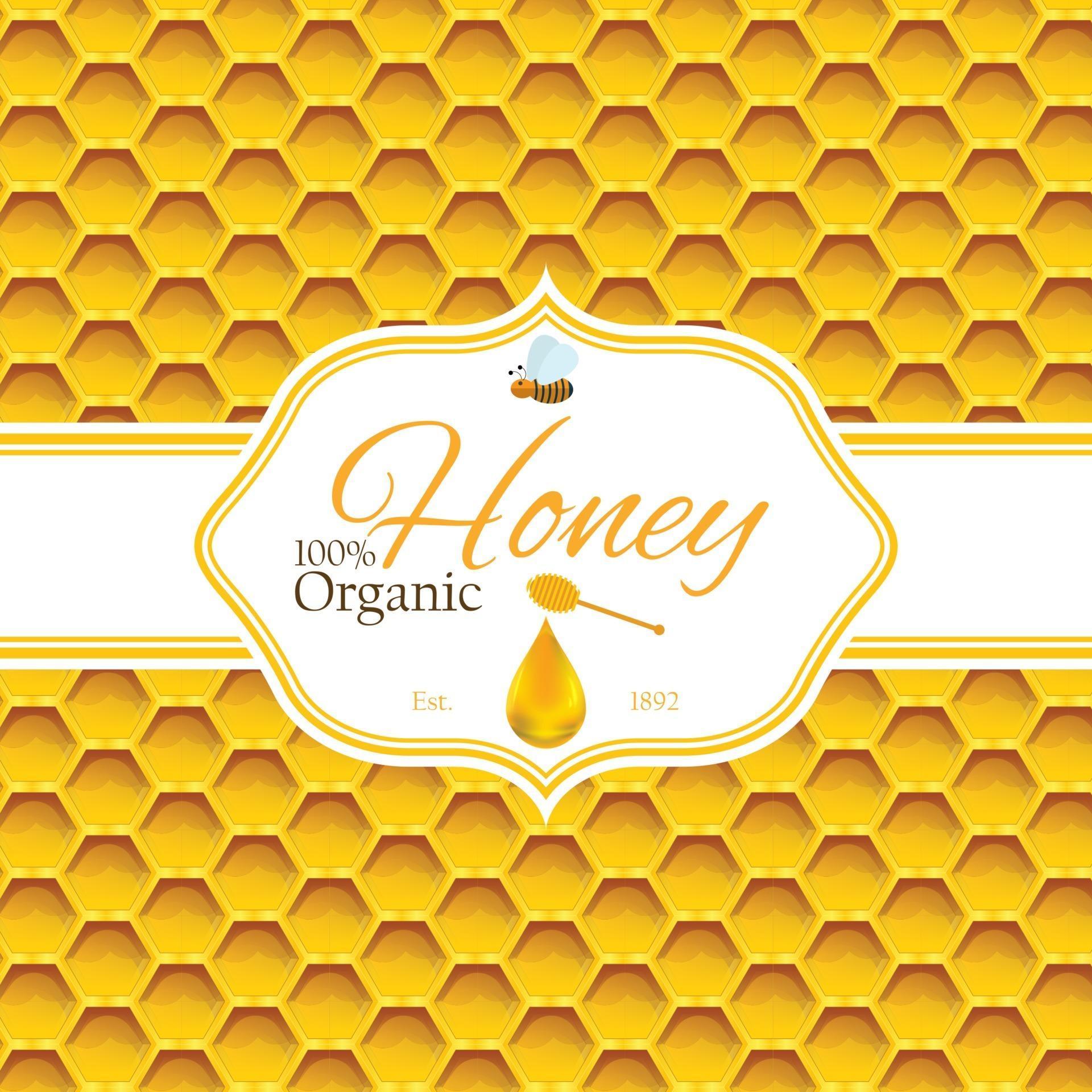 Plantilla de etiqueta de miel para productos de logotipo de miel con ... Plantilla de etiqueta de miel para productos de logotipo de miel con ...