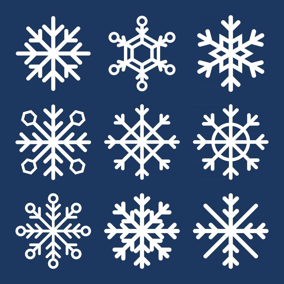 Set of snowflakes 2426192 Vector Art at Vecteezy