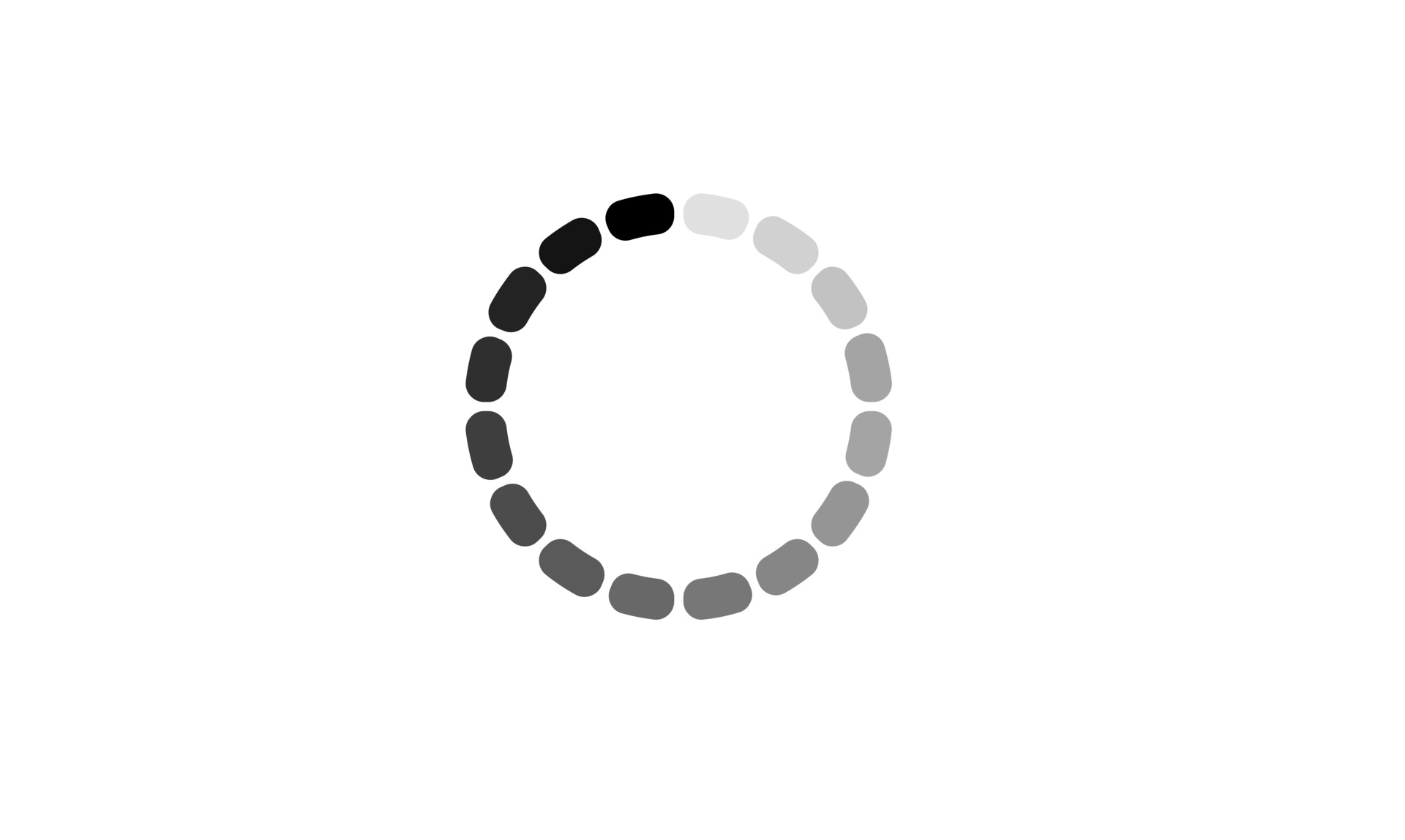 simple loading round black icon design white background 2427881 Vector ...