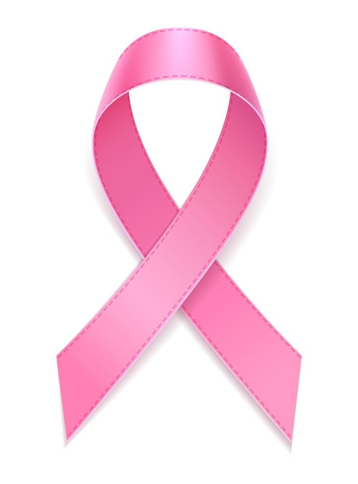 Pink Ribbon Breast Cancer Awareness Stock Vector Illustration Isolated
