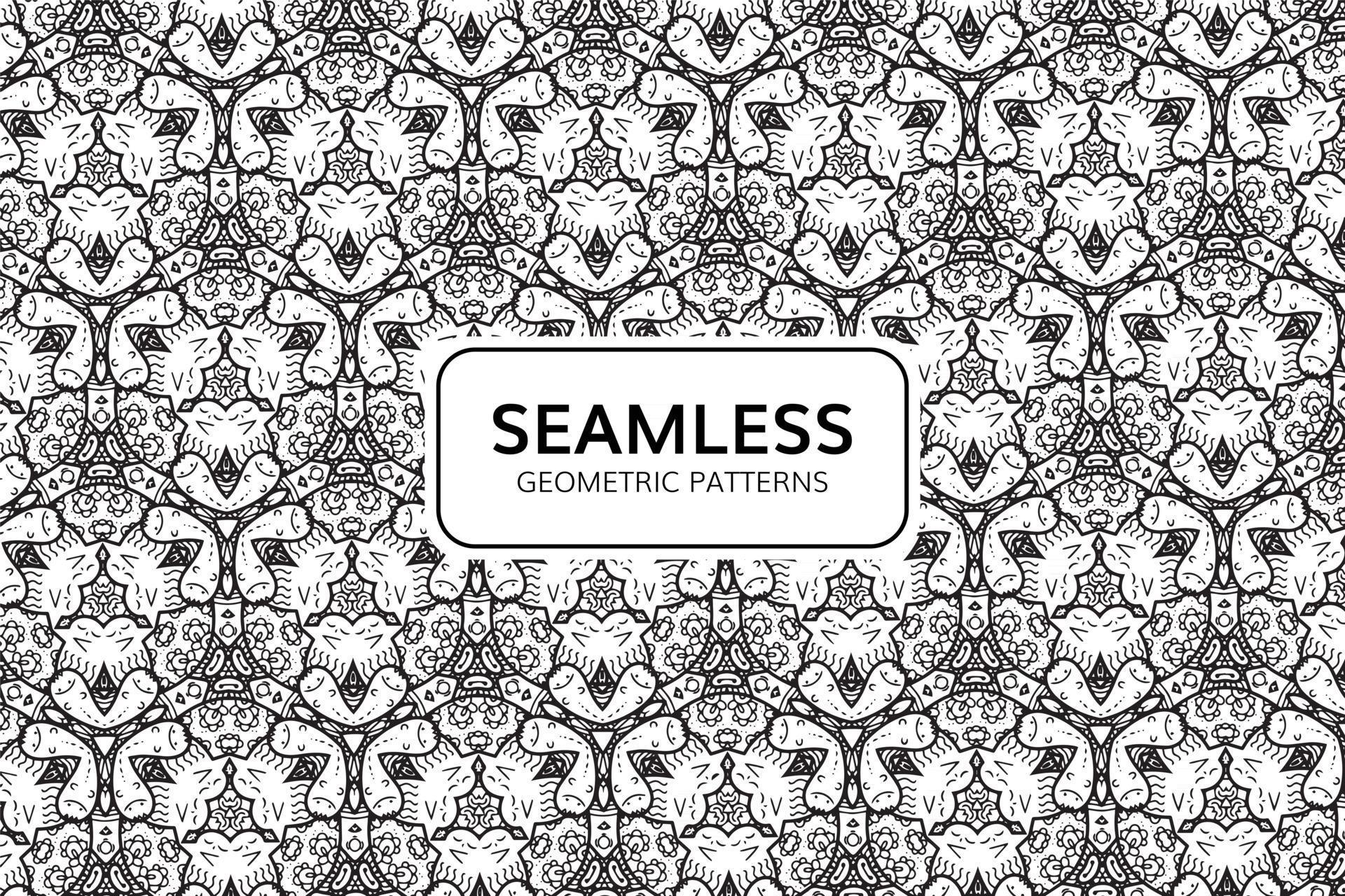 Abstract Geometric Seamless Pattern Background 2434767 Vector Art at ...