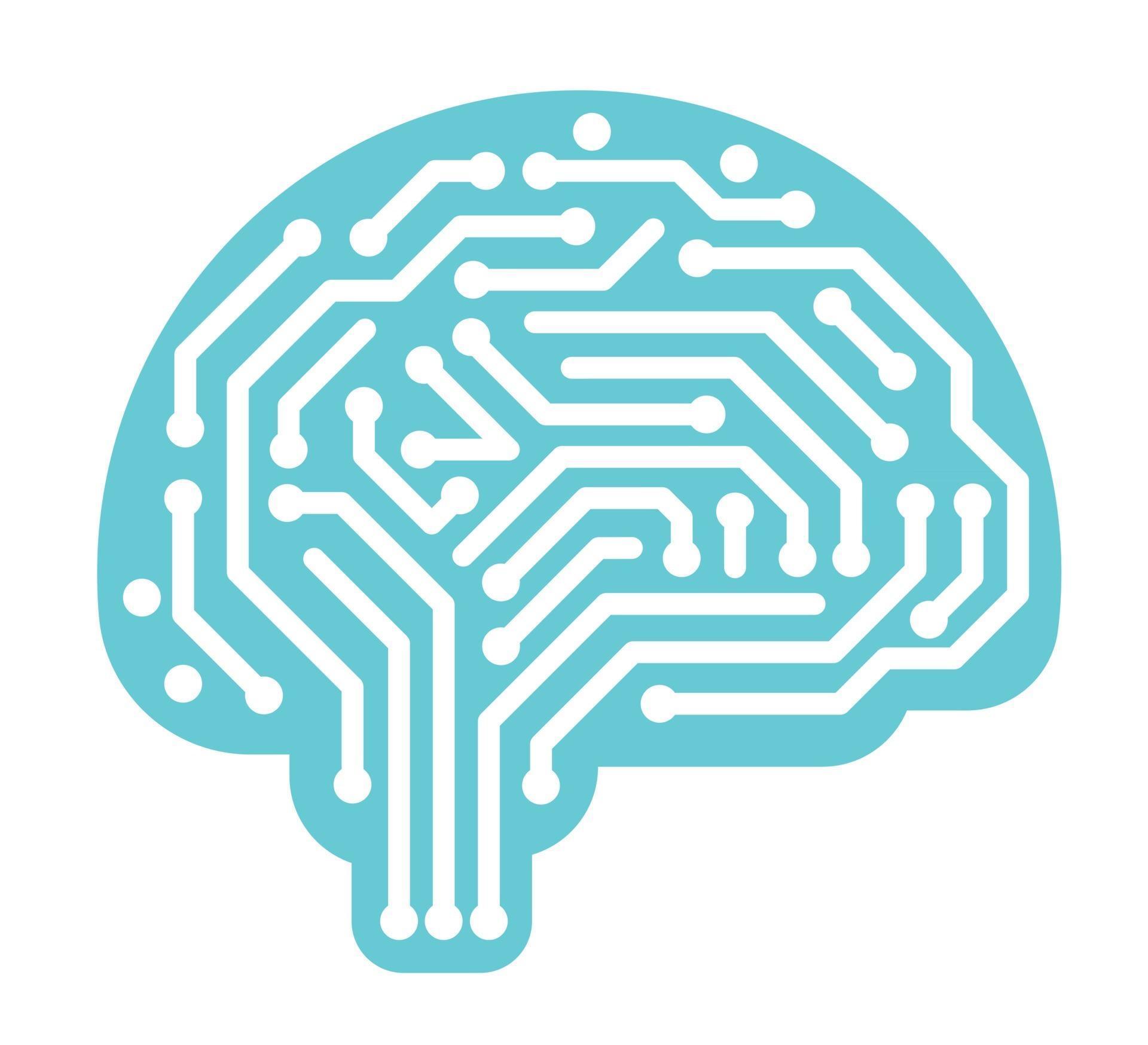Vector Artificial Intelligence Concept Illustration Isolated On A White ... Vector Artificial Intelligence Concept Illustration Isolated On A White ...