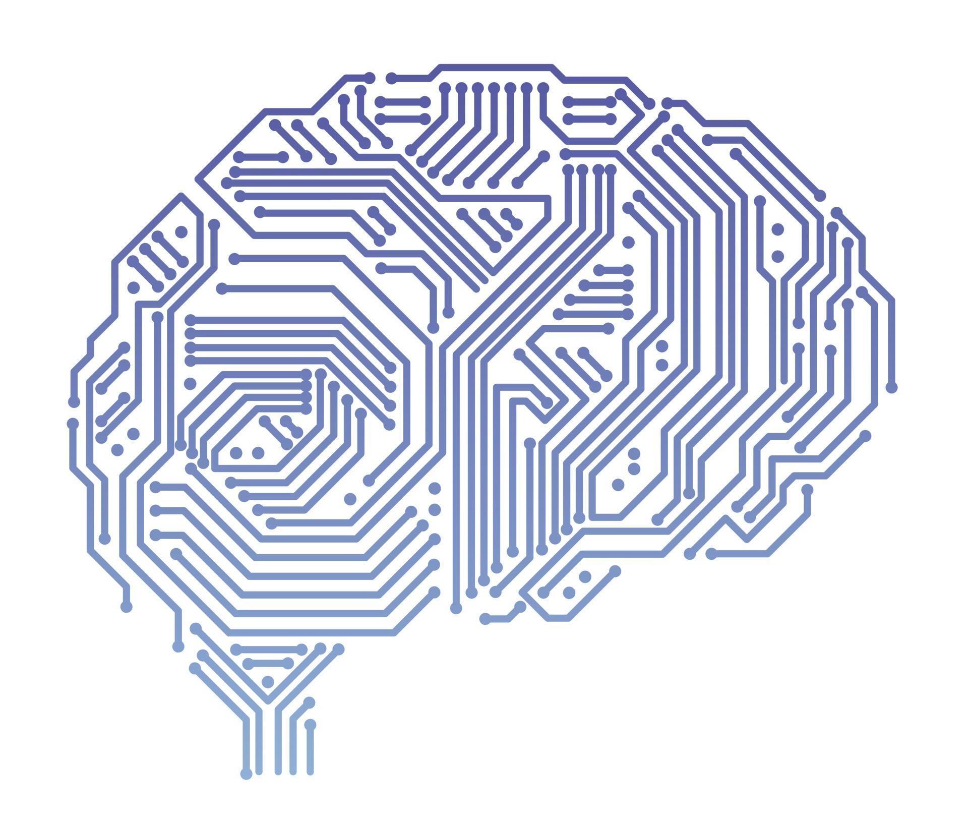 Vector Artificial Intelligence Concept Illustration Isolated On A White ... Vector Artificial Intelligence Concept Illustration Isolated On A White ...