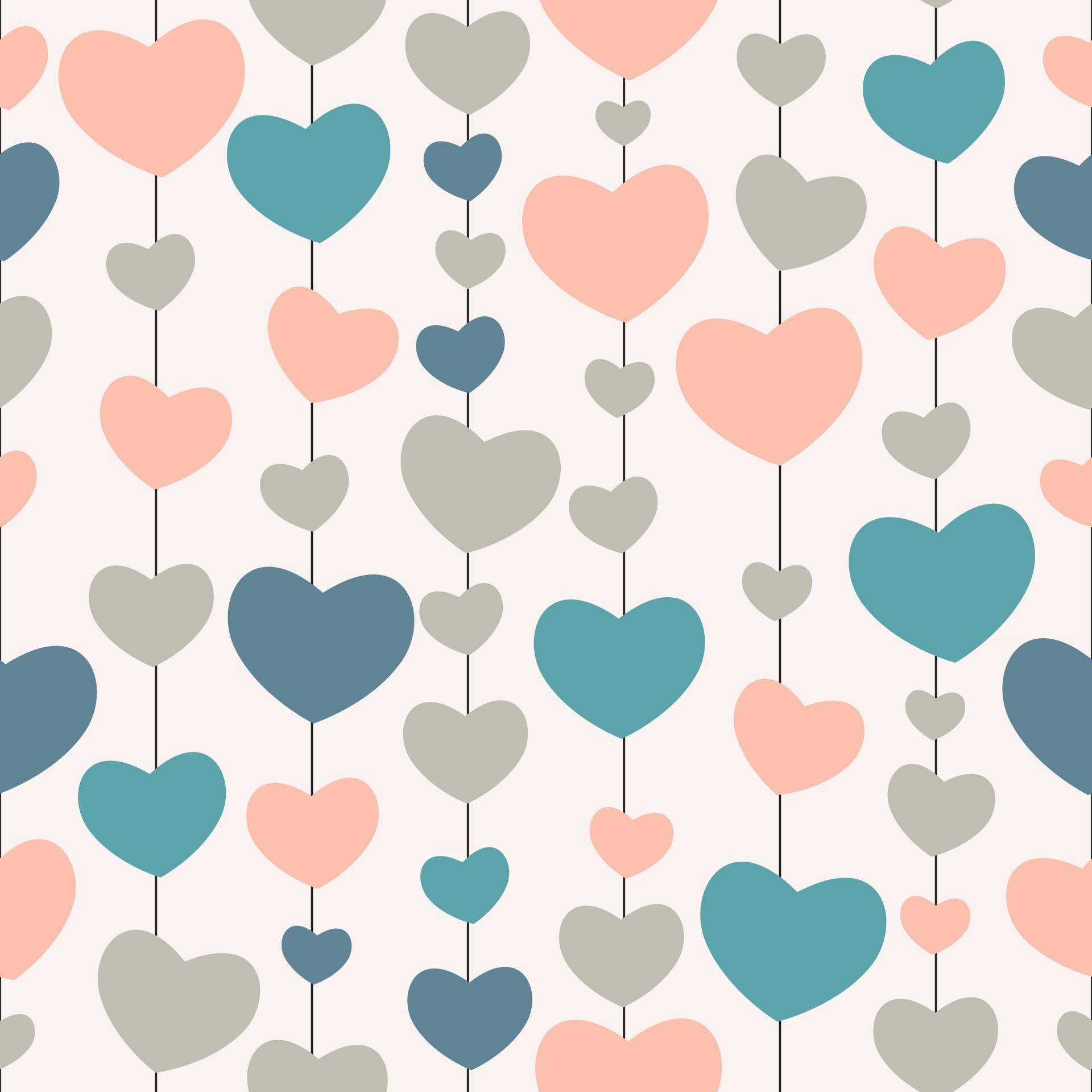 Heart Love Seamless Pattern Background 2449852 Vector Art At Vecteezy