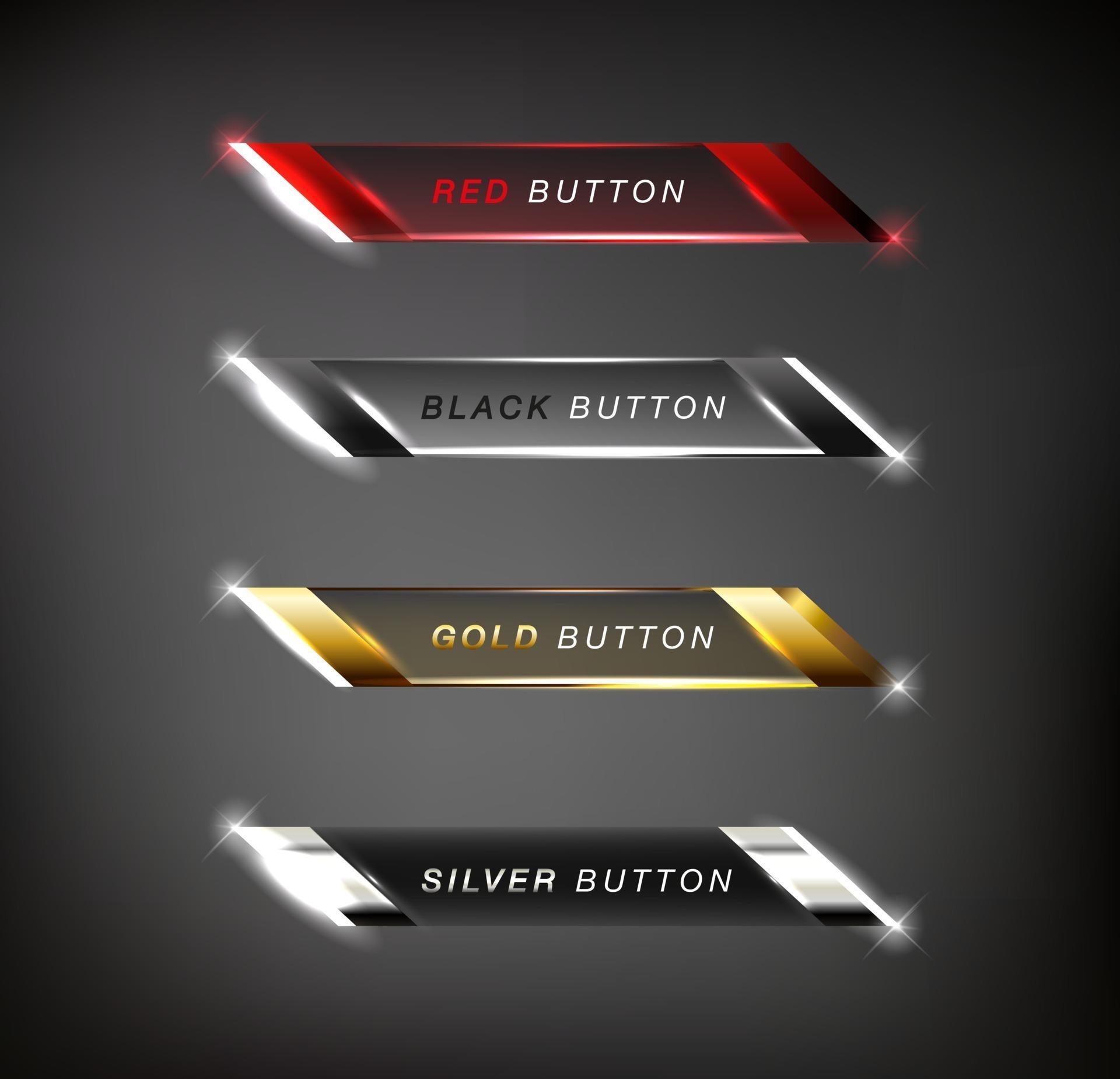 Set of web glossy buttons 2450683 Vector Art at Vecteezy