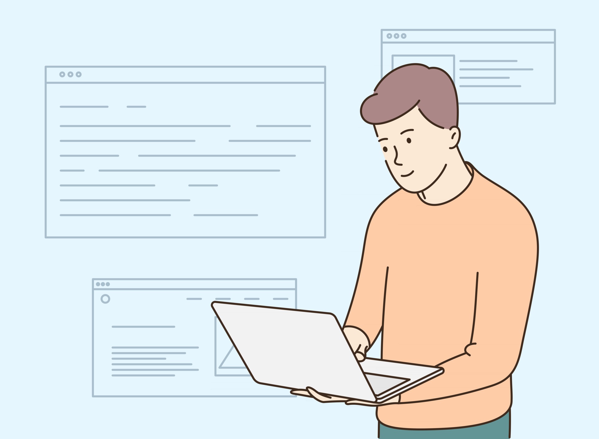 Script Coding And Programming In Php Python Javascript Other Languages Concept Backend Or
