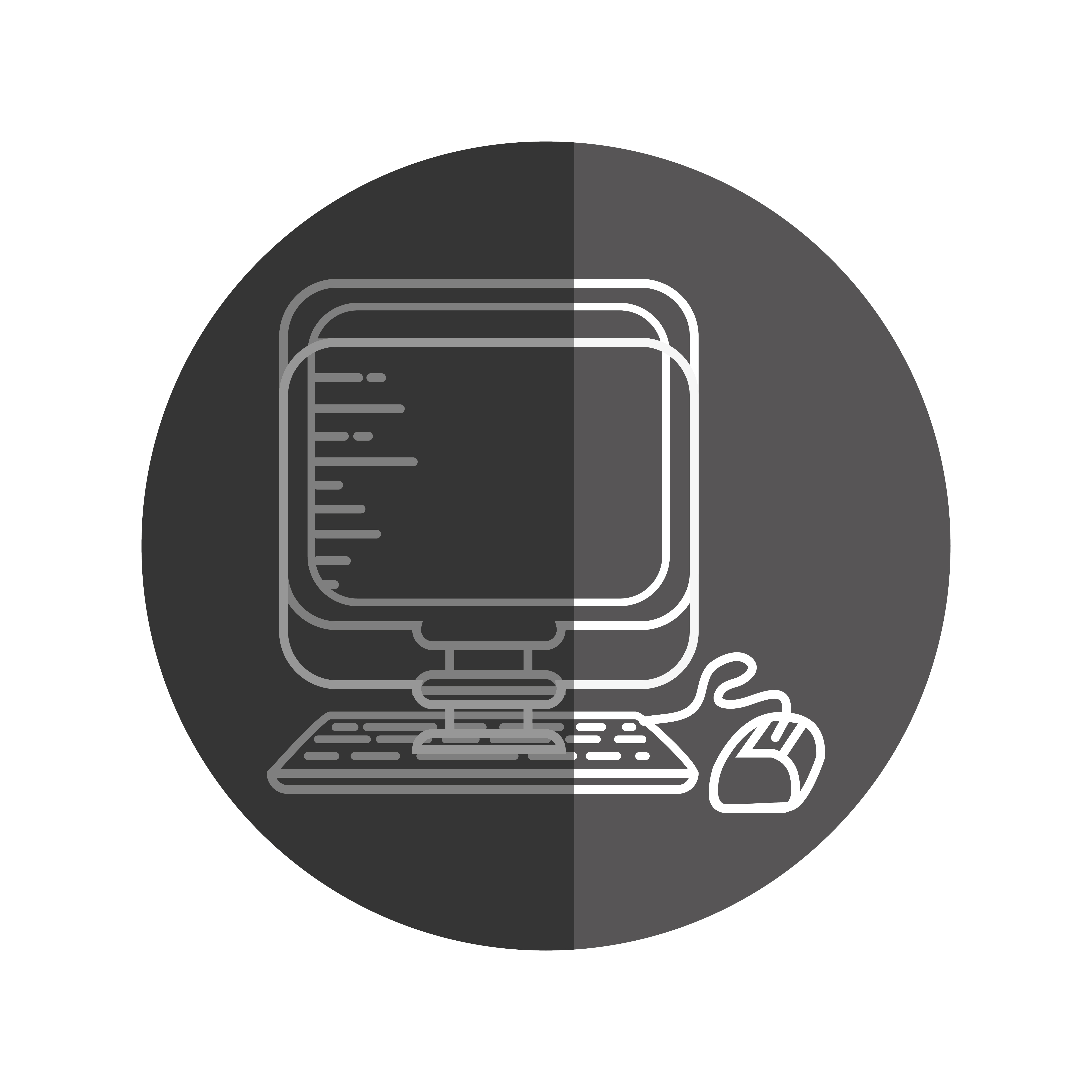 Desktop computer technology 2453596 Vector Art at Vecteezy