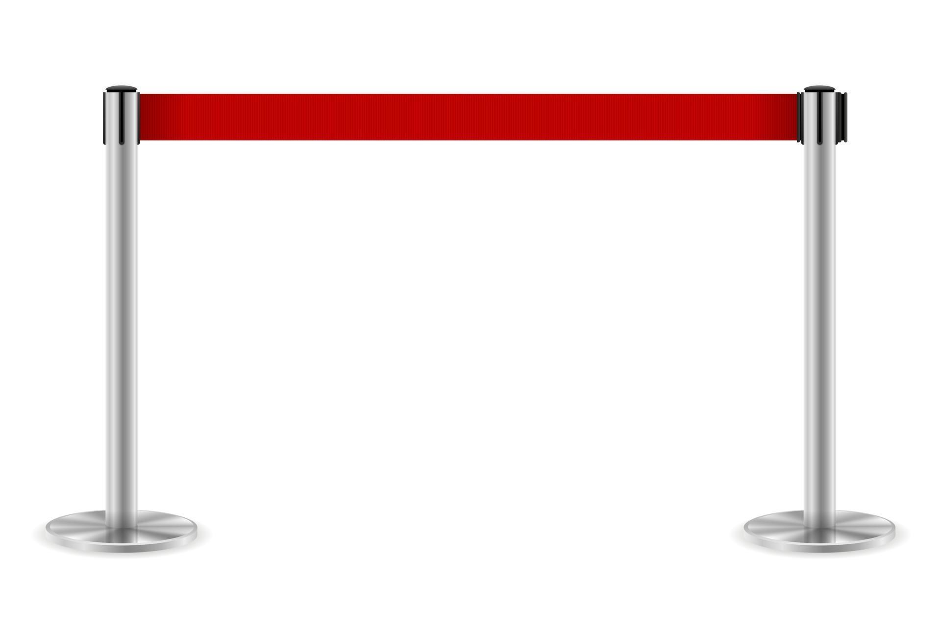 metal barrier with a belt to control the queue stock vector ... metal barrier with a belt to control the queue stock vector ...